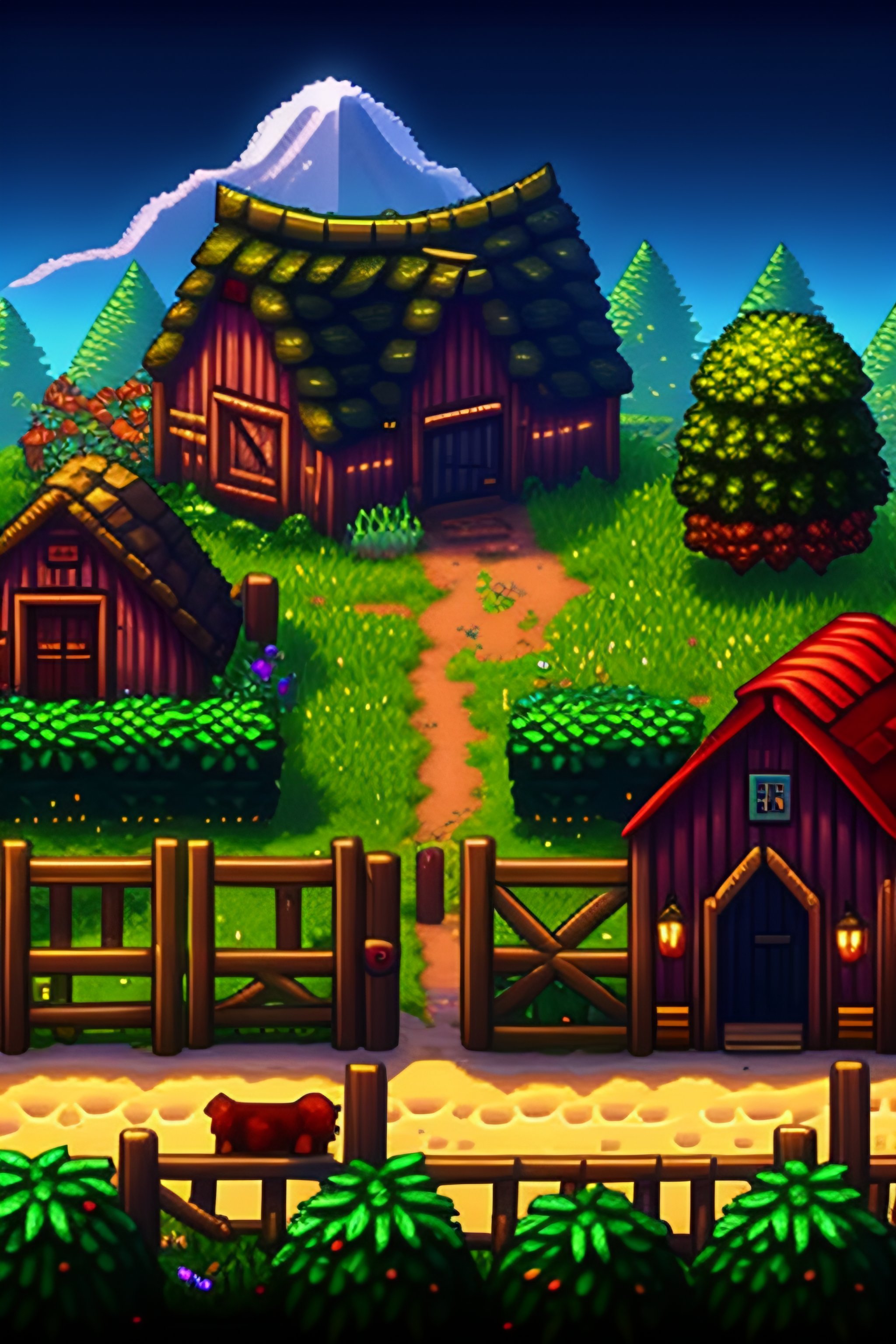 Lexica - Stardew valley grandpa's farm, photo-realistic