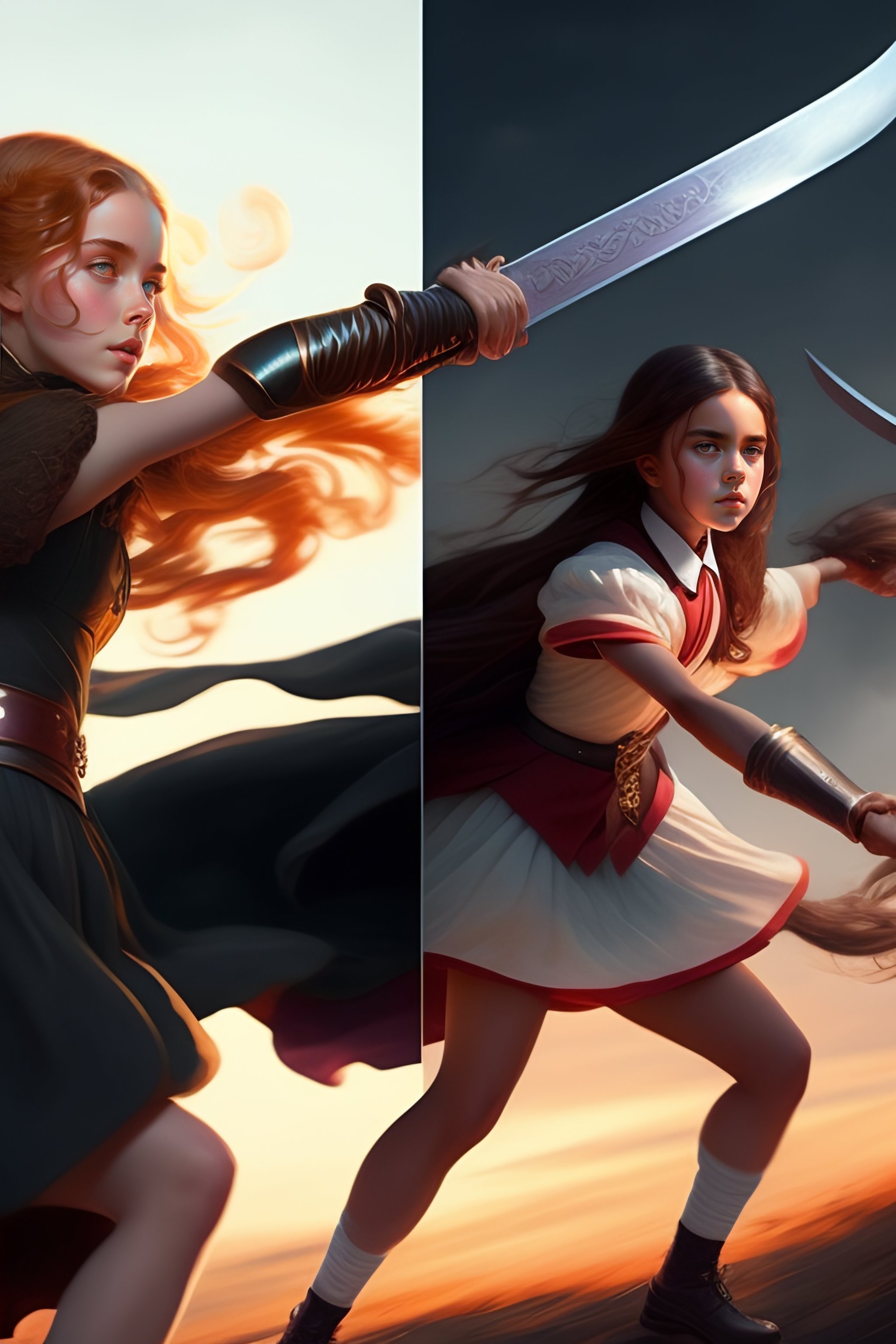 Lexica - Wednesday Adams fighting with Hermione Granger each one is ...