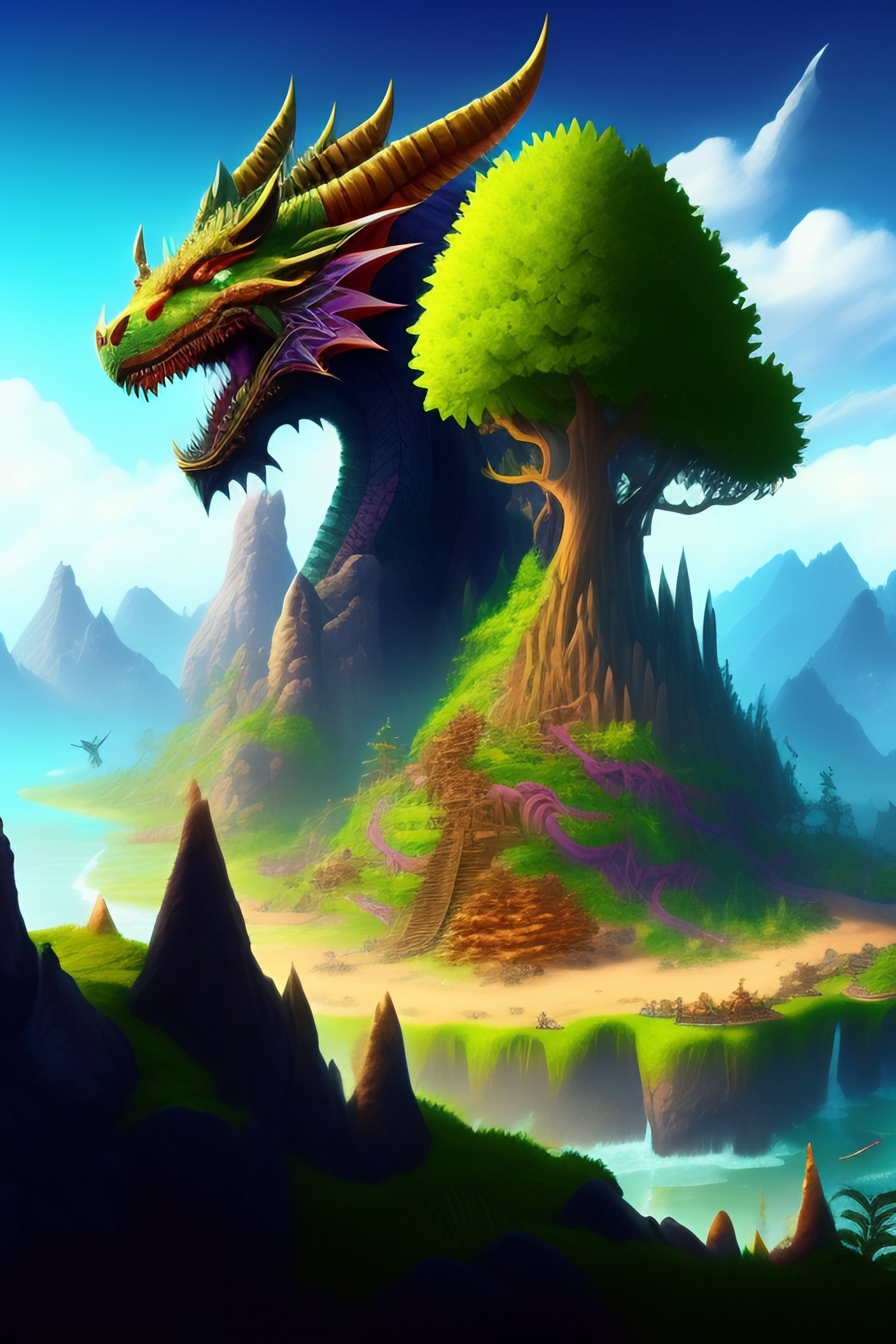 Lexica - Great dragons from world of warcraft destroying the great tree ...