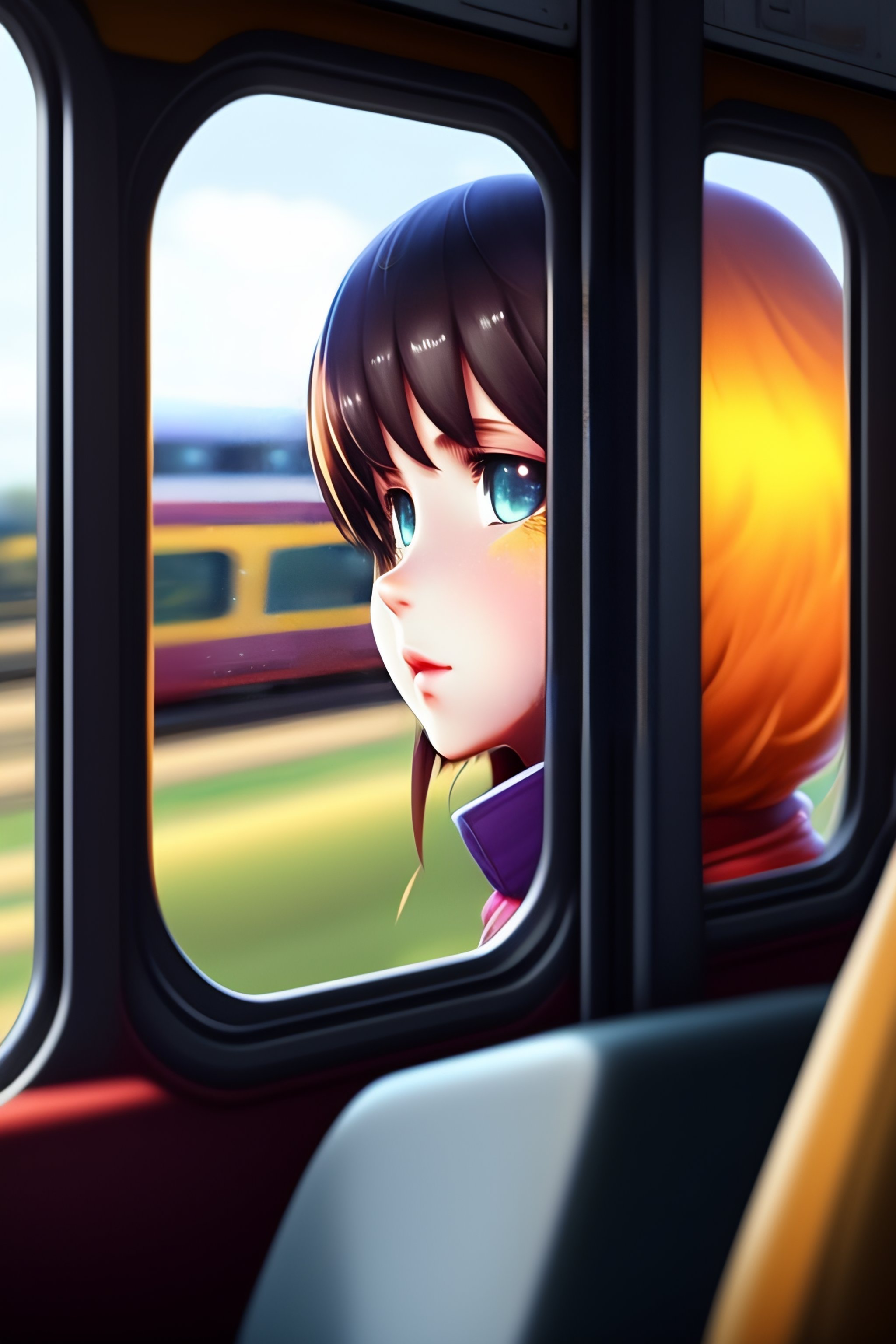 Lexica - Refia from final fantasy 3ds, tavelling by train, Refia ...