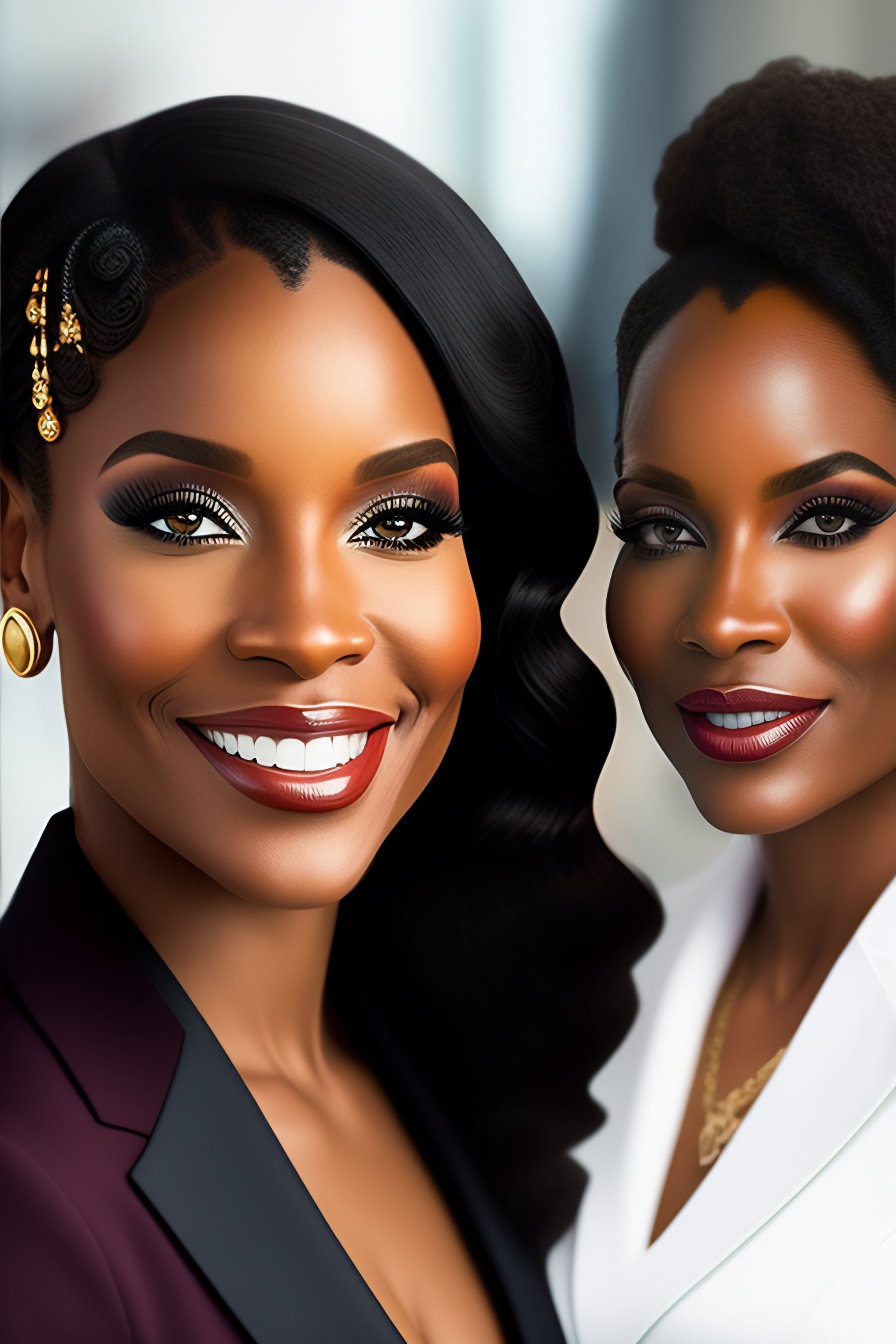 Lexica - Portrait of a black female real estate