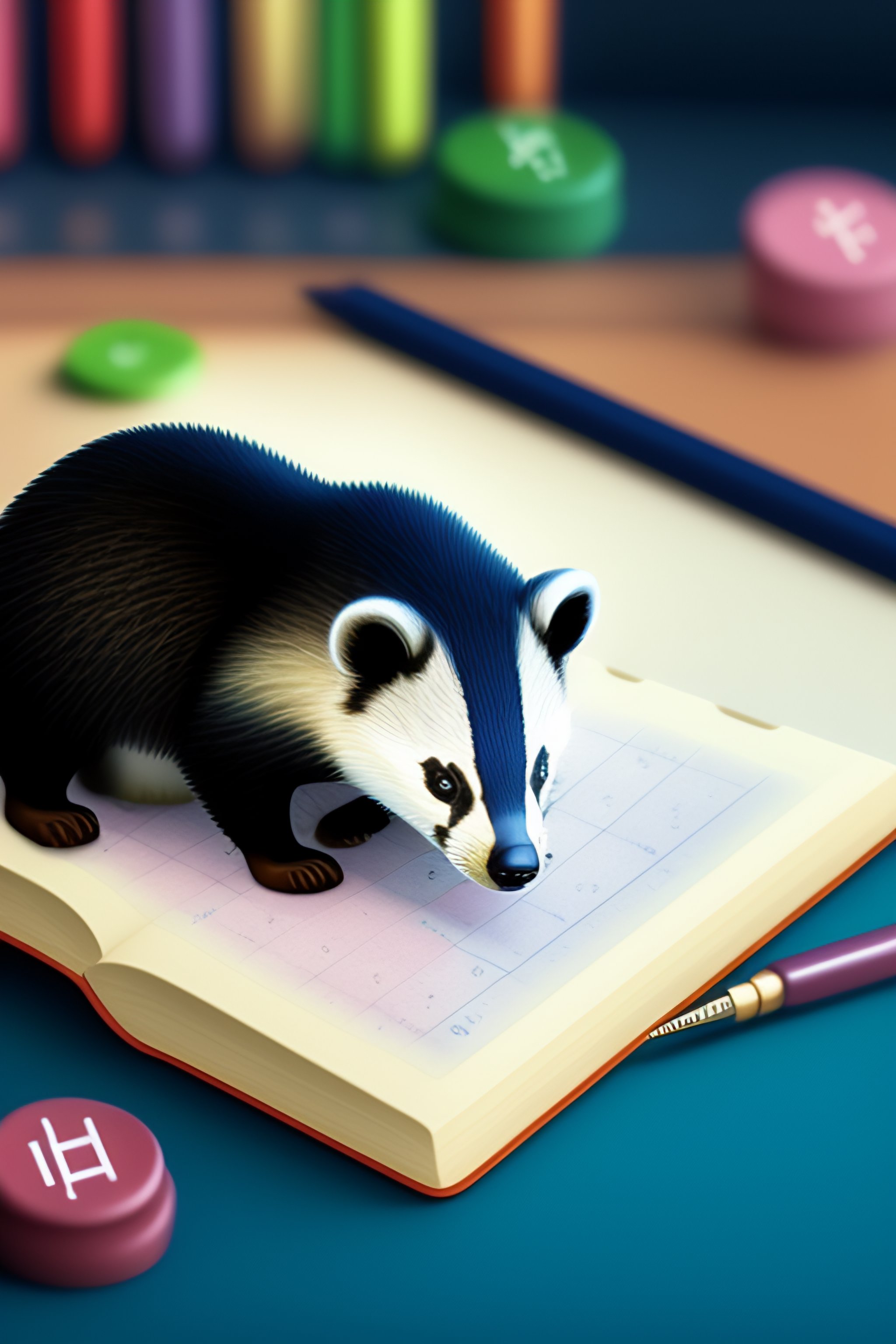 Lexica - Badger writing mathematics