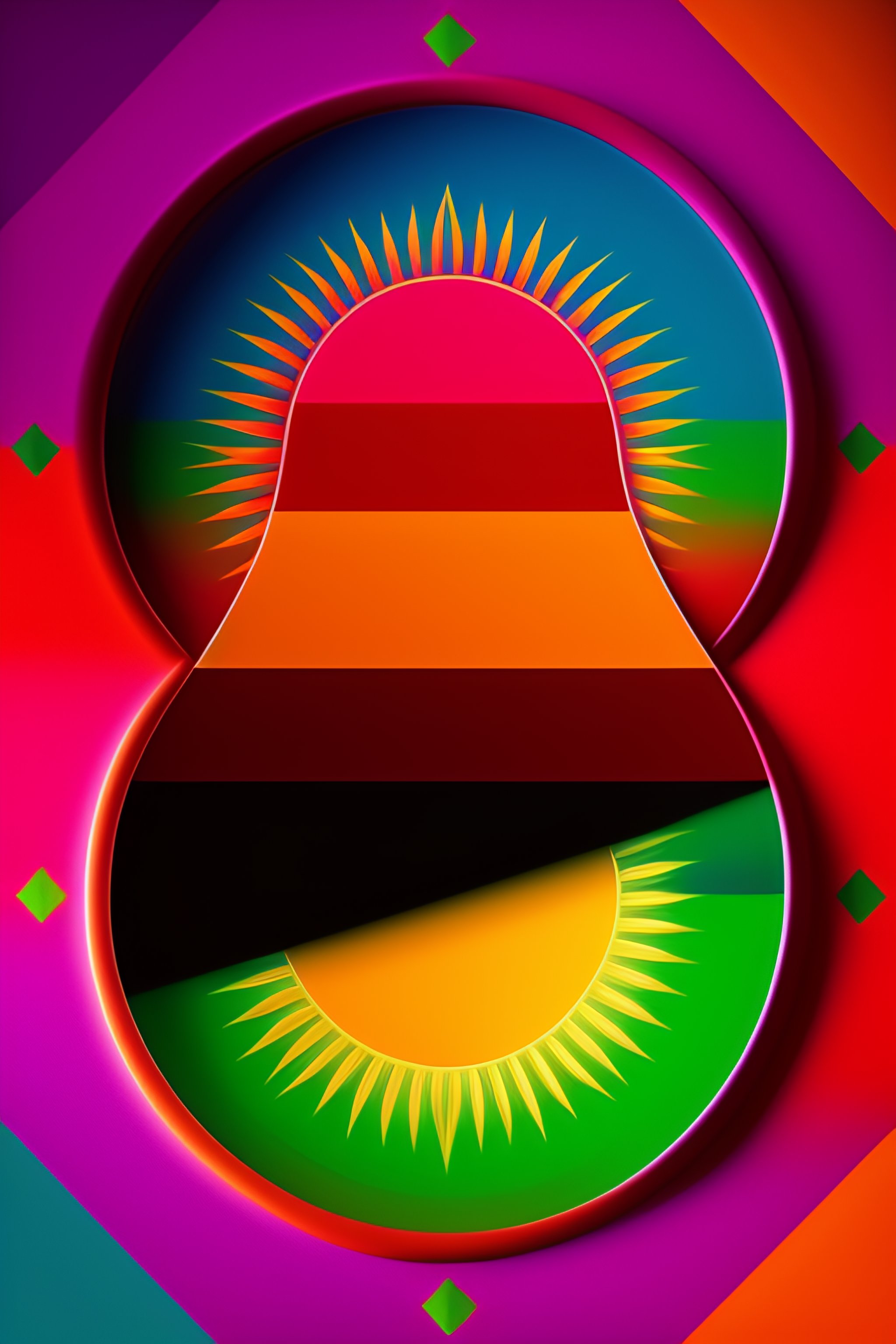 Lexica - Psychedelic flag of morocco