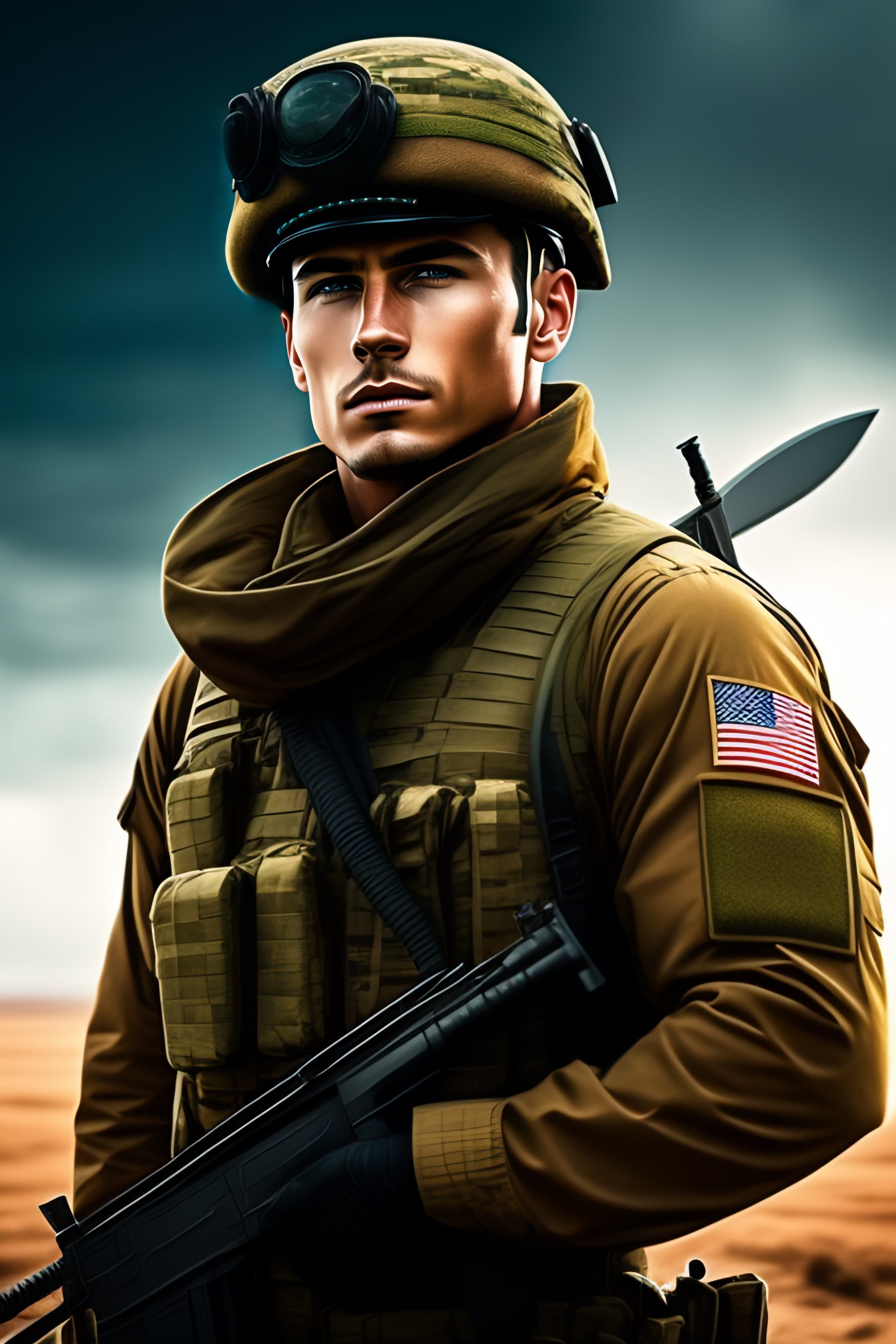 Modern Soldier Drawings