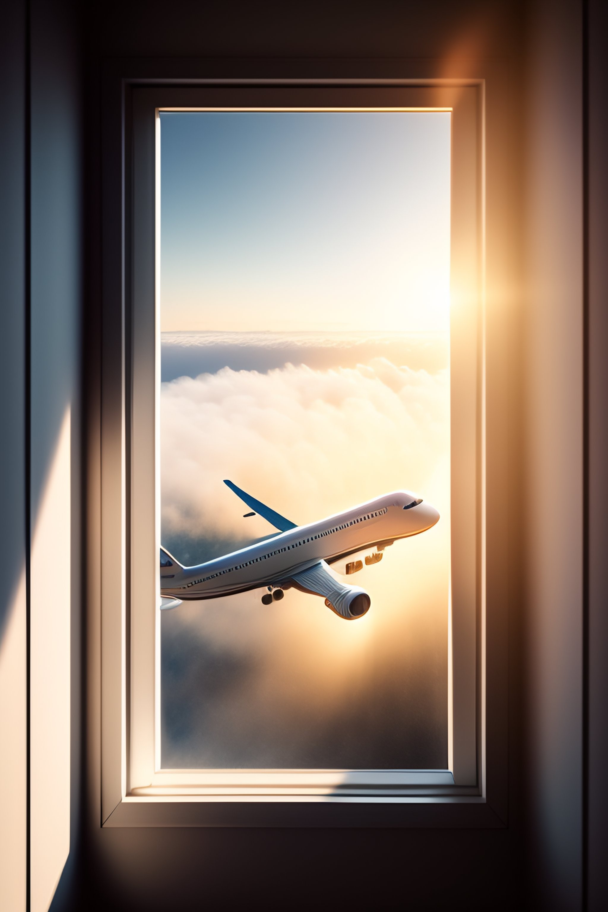 Lexica - Portrait professional model photographer of a closeup airplane ...