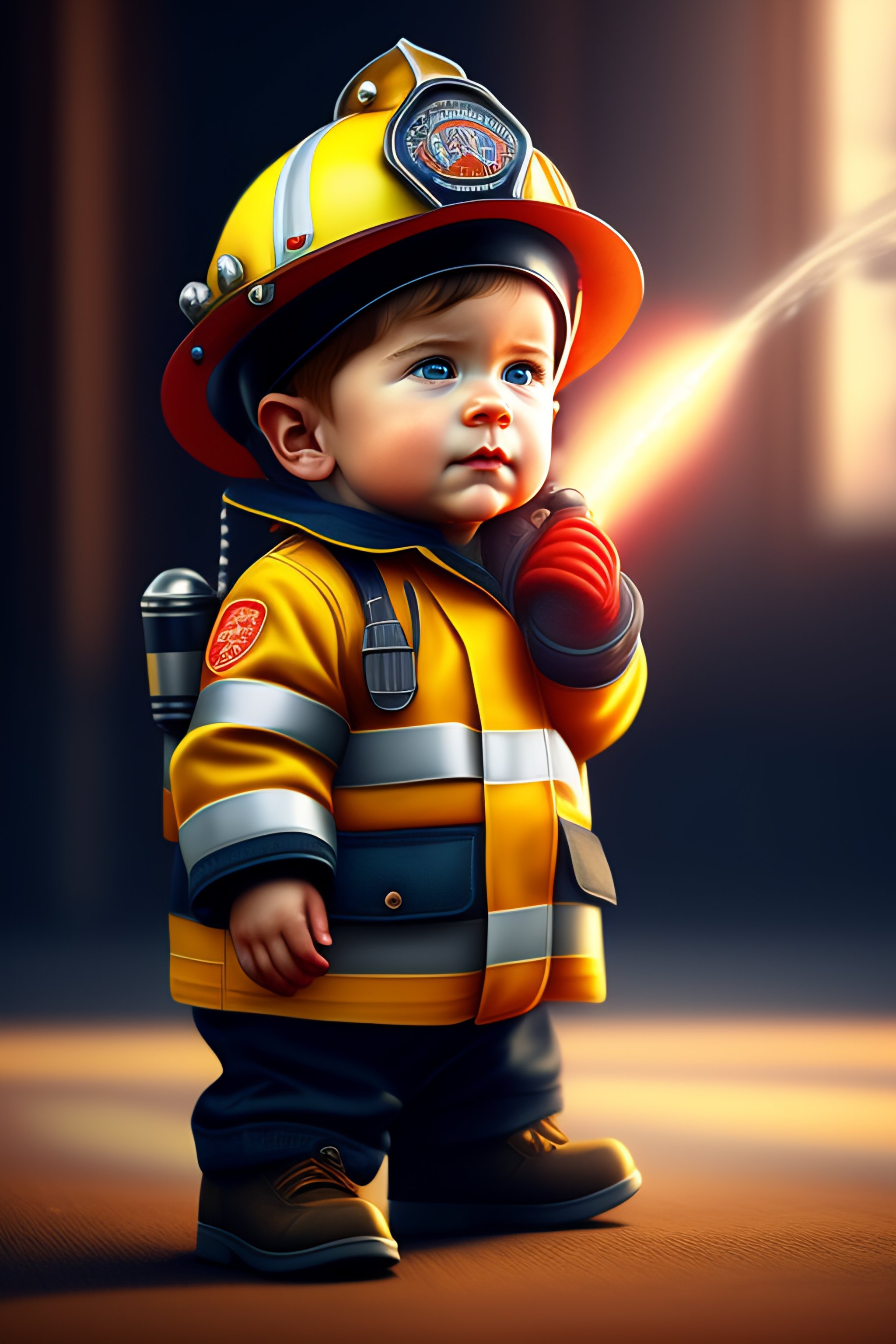 Lexica - Baby Fireman 1970,render, cgsociety, artstation trending ...