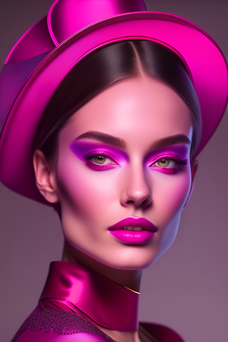 Lexica - Makeup, fuchsia pink tones