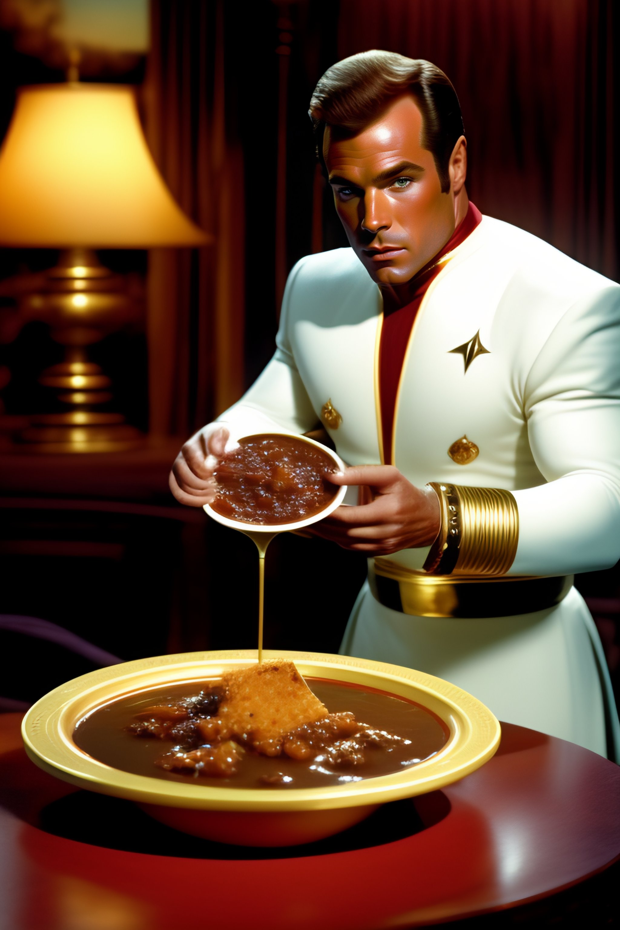 Lexica - Captain Kirk eating gumbo