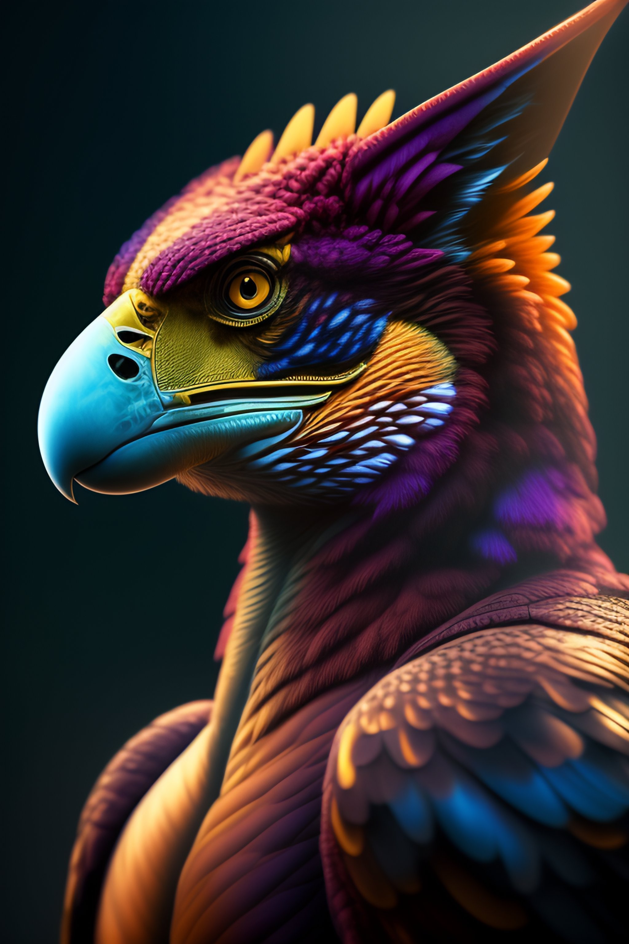 Lexica - Figure fluid of a raptor creature