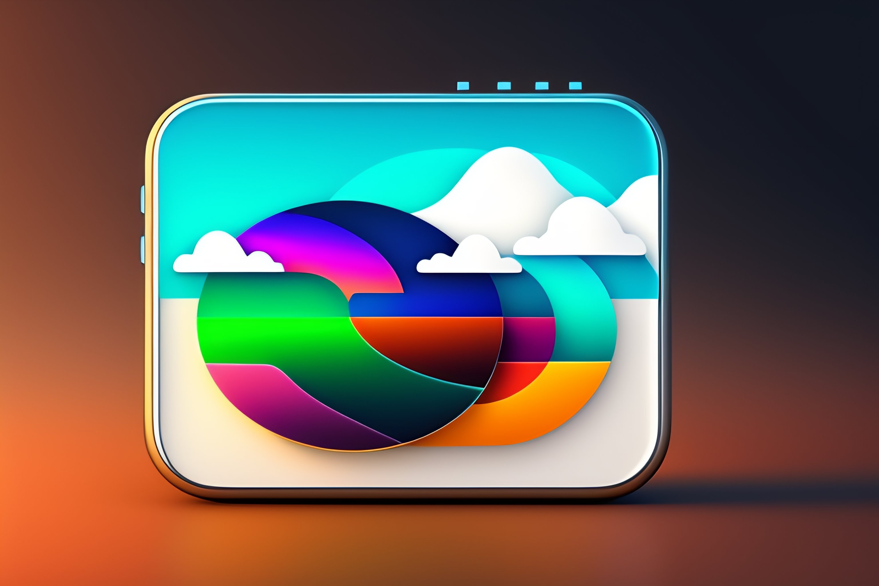 Lexica - Beautiful application icon for a AI app, ux/ui