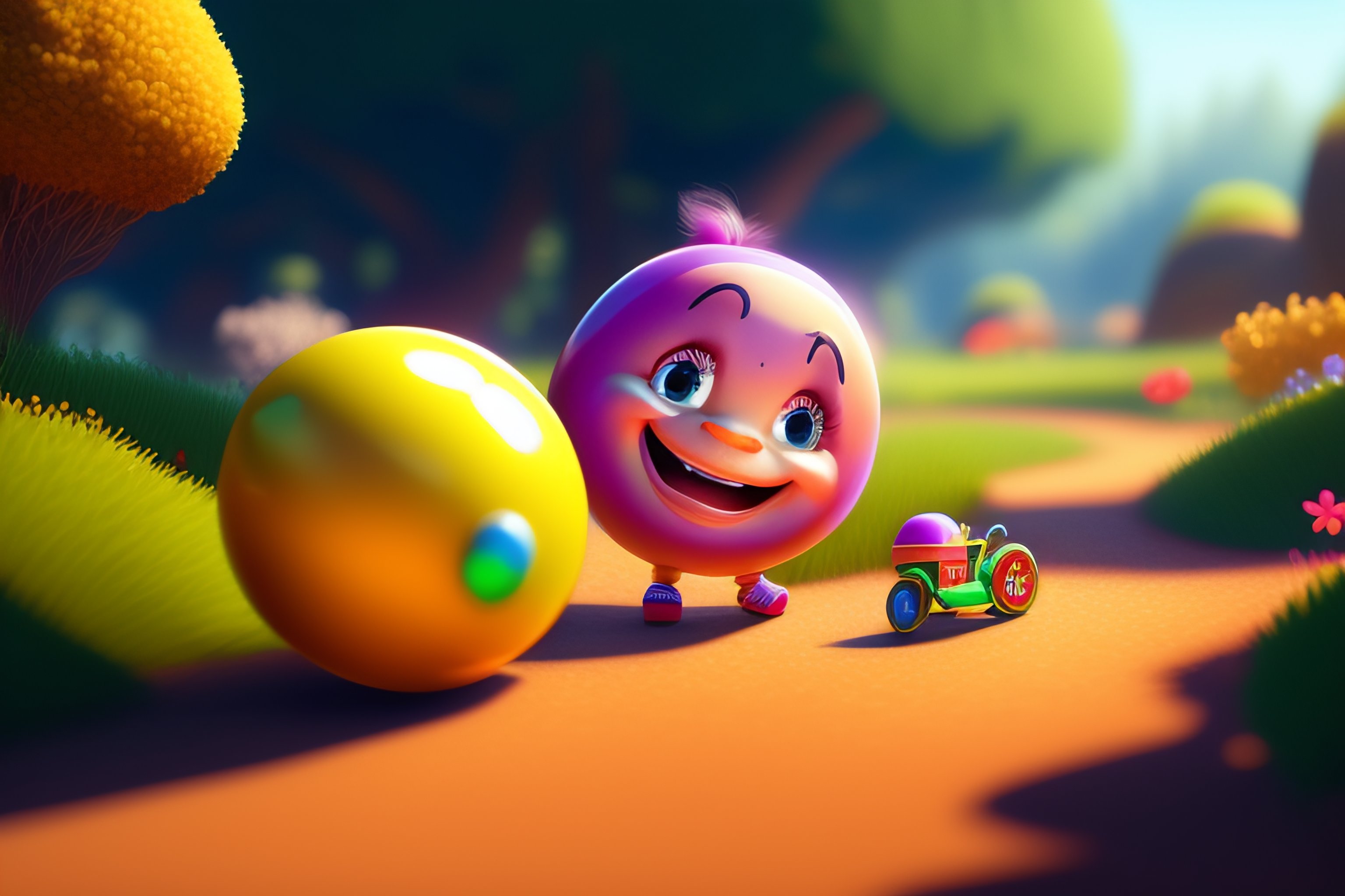 lexica-bright-pixar-art-happy-children-play-games-with-a-company-in
