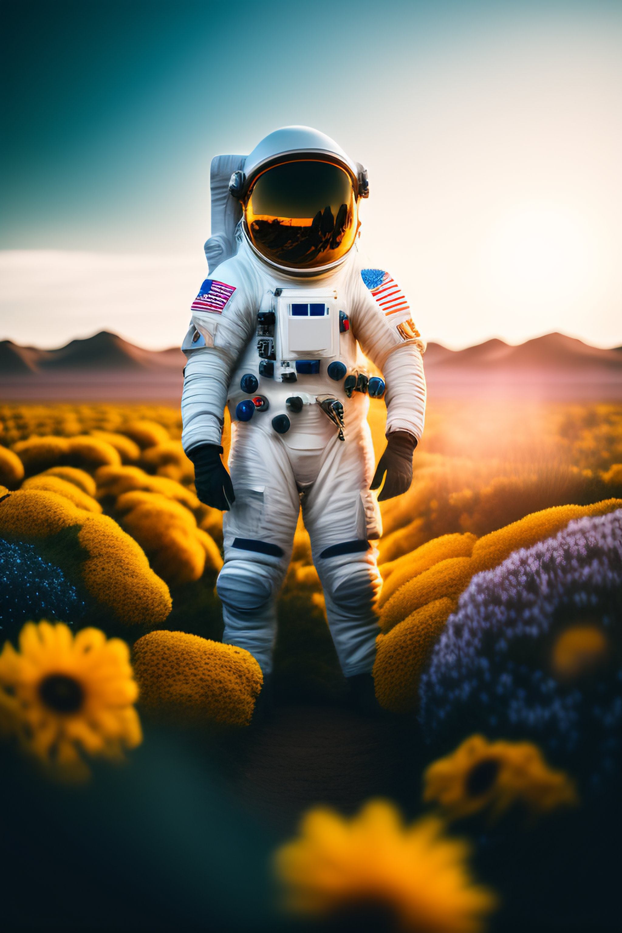 Lexica - Portra 400 high dpi film scan of a NASA astronaut wearing a ...