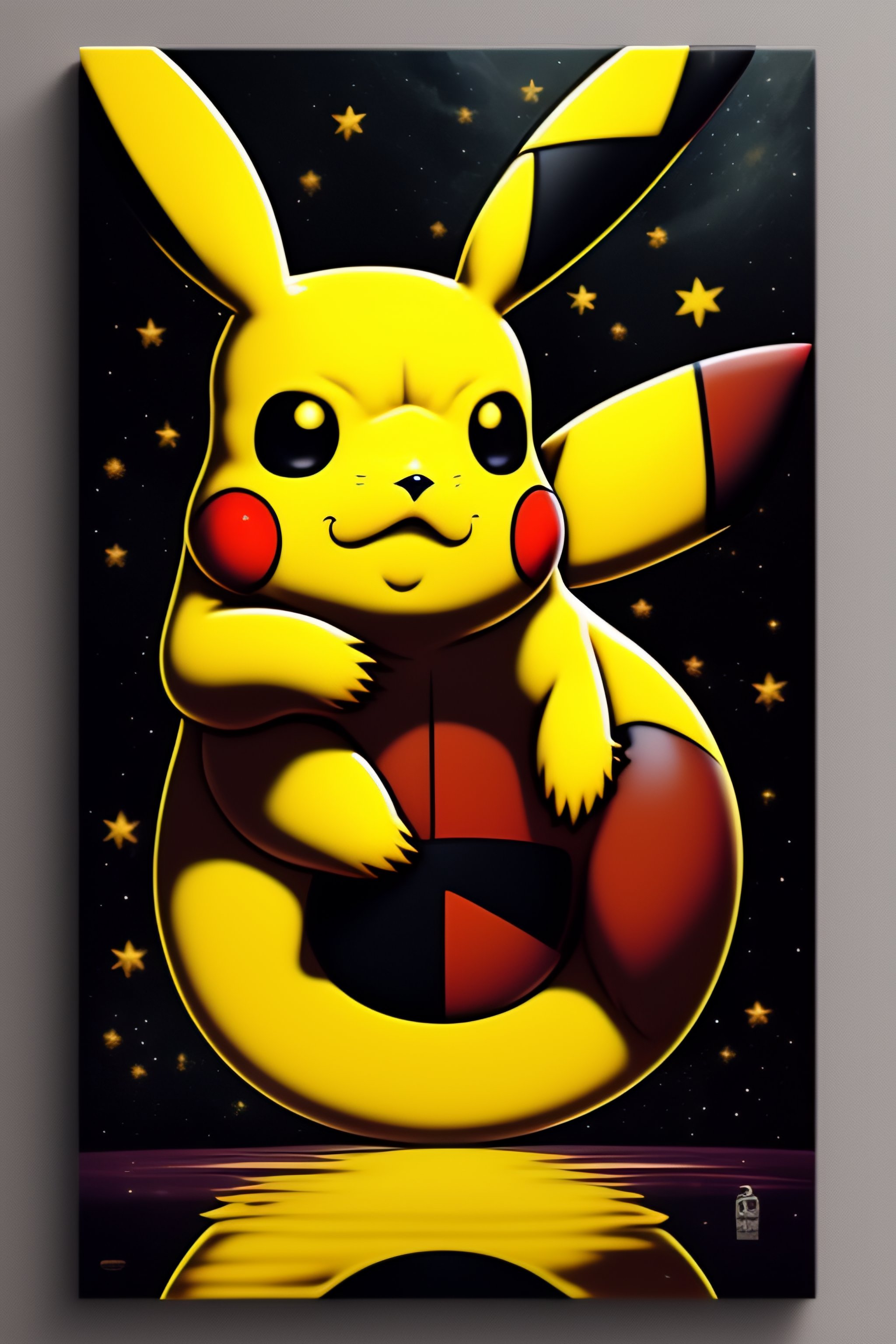 Lexica - Pikachu with peace in the space