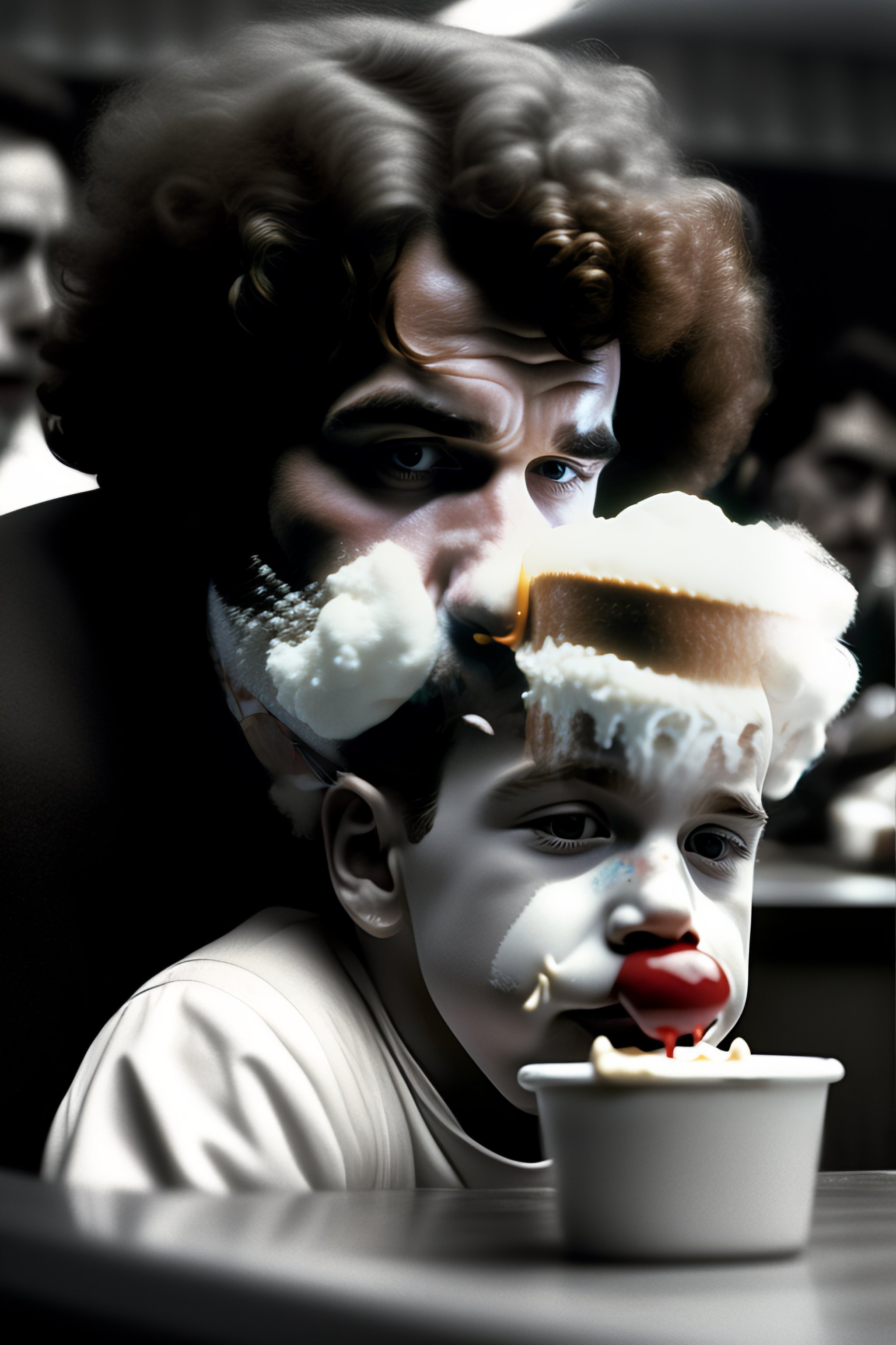 Lexica - A hyper-realistic photograph of macdonald's clown Ronald ...