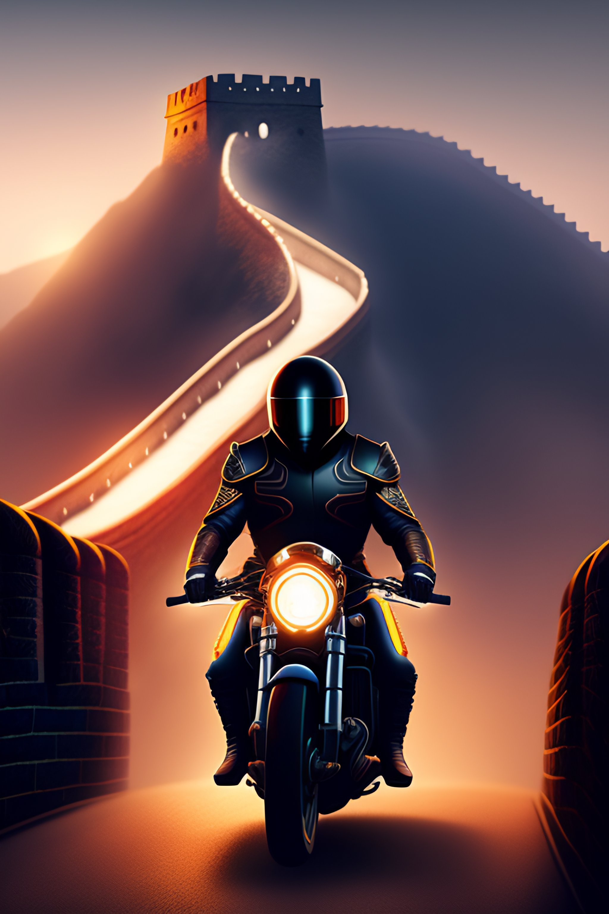 Lexica - An action scene of joe biden riding a motorcycle, dressed as a ...