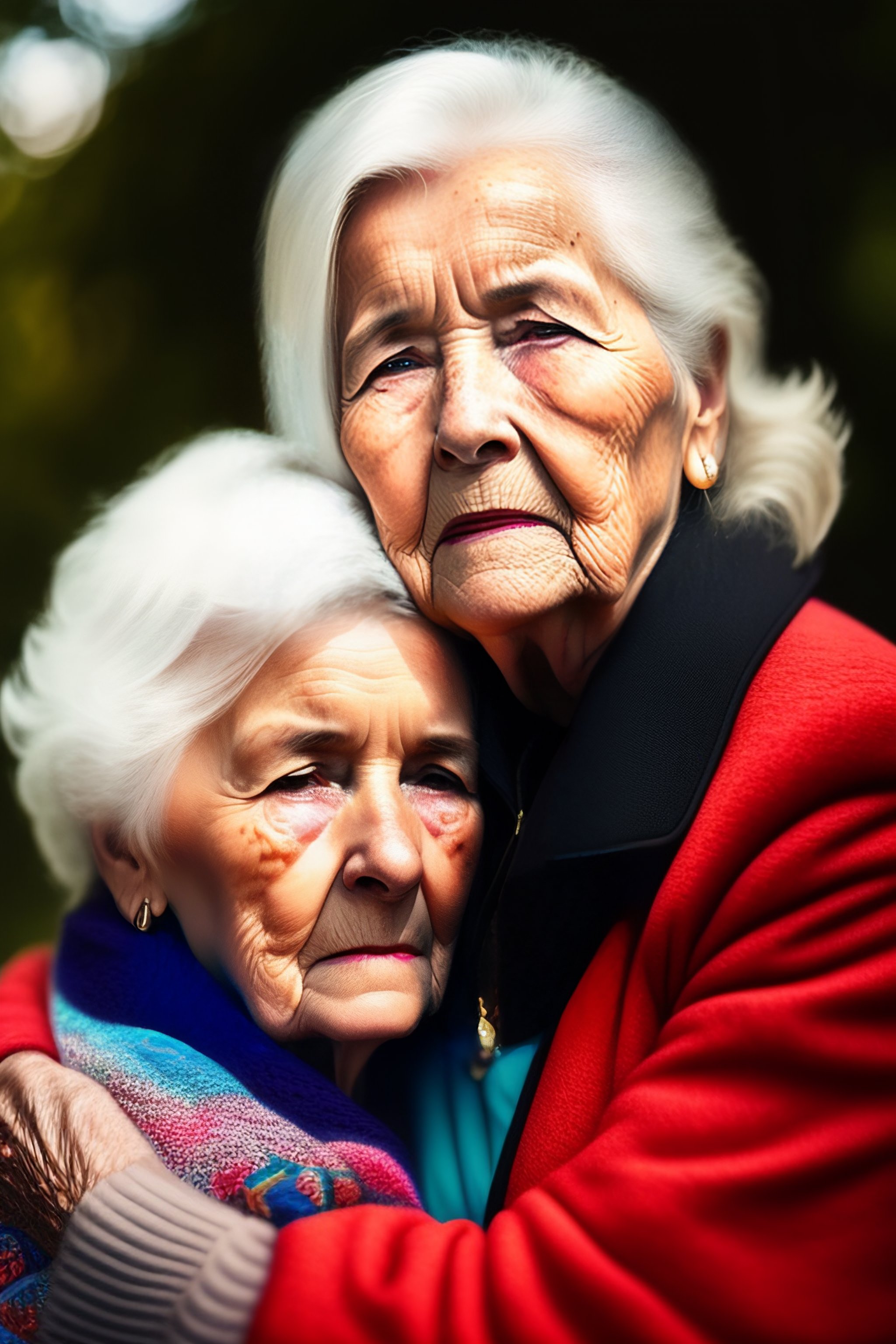 Lexica - Grandmother who says goodbye to her granddaughter because she ...
