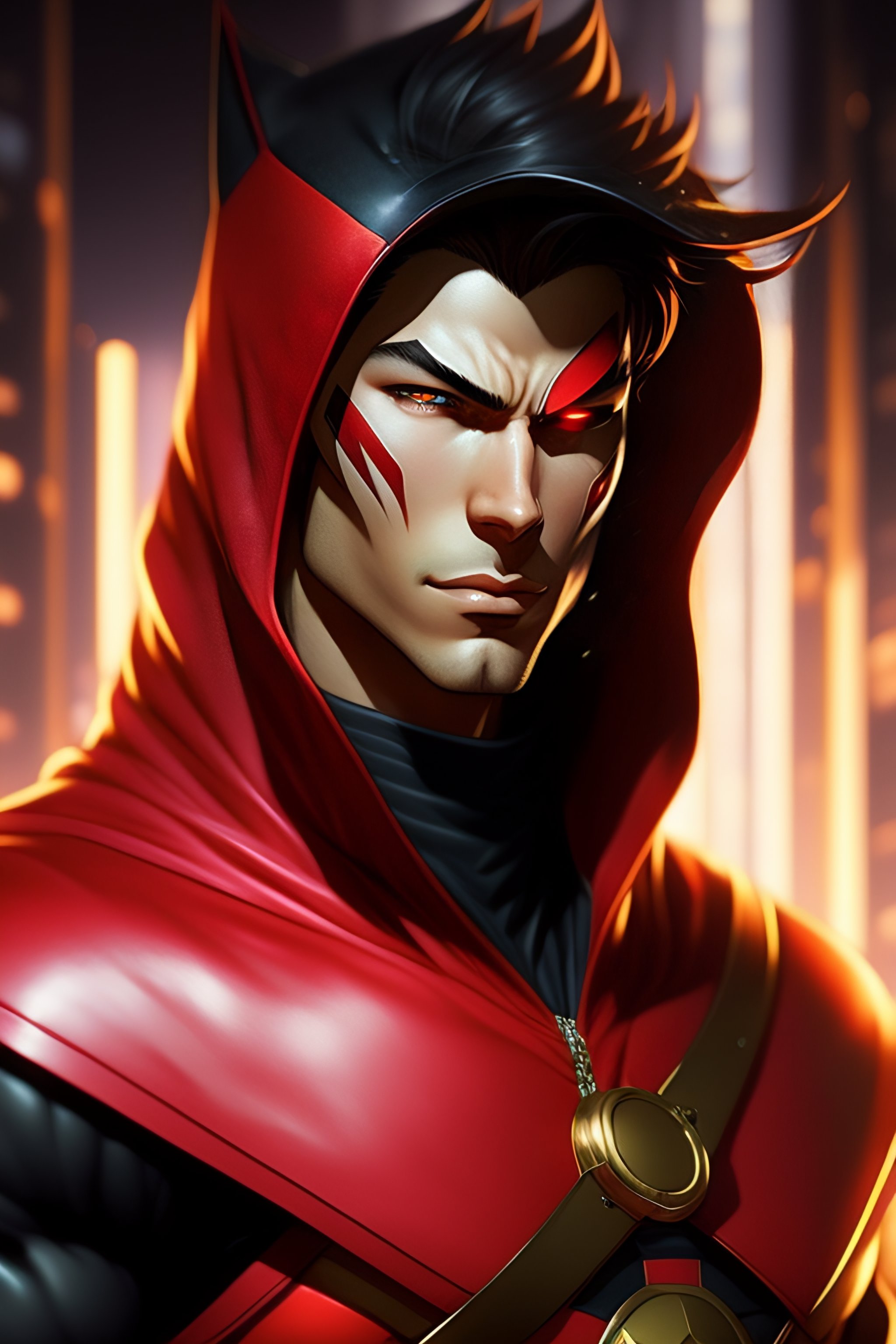 Lexica - Anime portrait of Red Hood with a Omnitrix by Stanley Artgerm ...