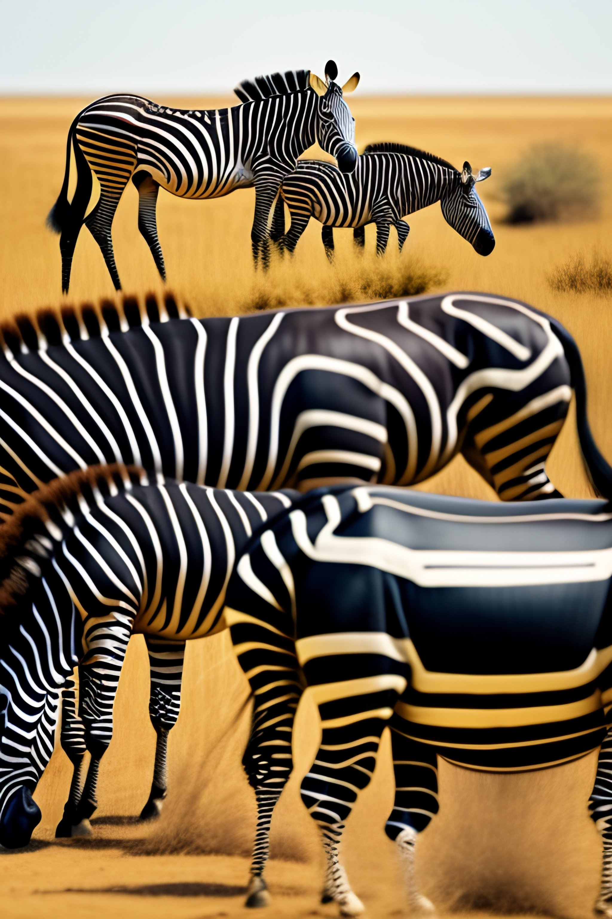 Lexica - Knolling, Zebra, parts of Zebra, earth tones , Hooves, skin ...