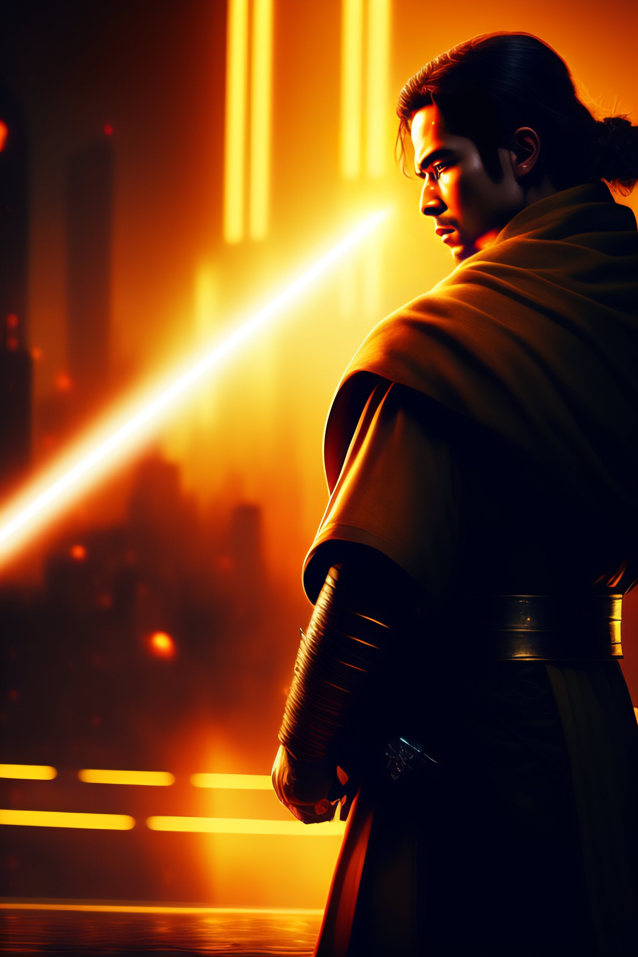 Lexica - Jedi fight, night, city