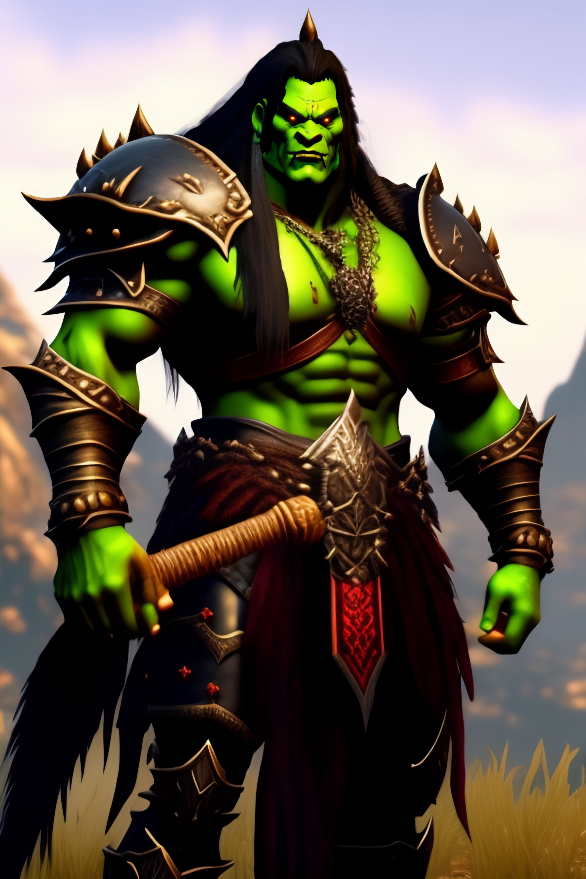 Lexica - Gothic 2 game orc warrior retro style