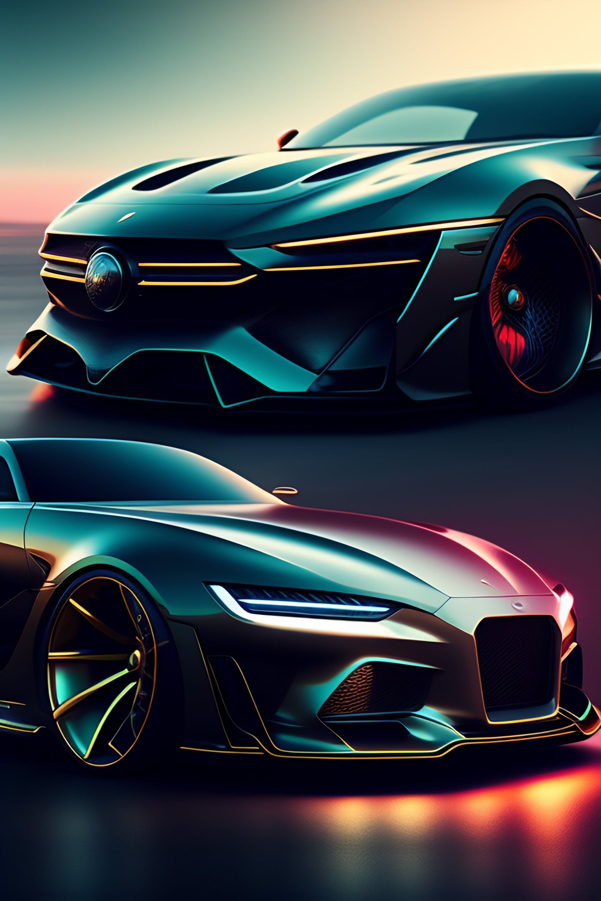 Lexica - High detailed car, cyberpunk sedan, drammatic light