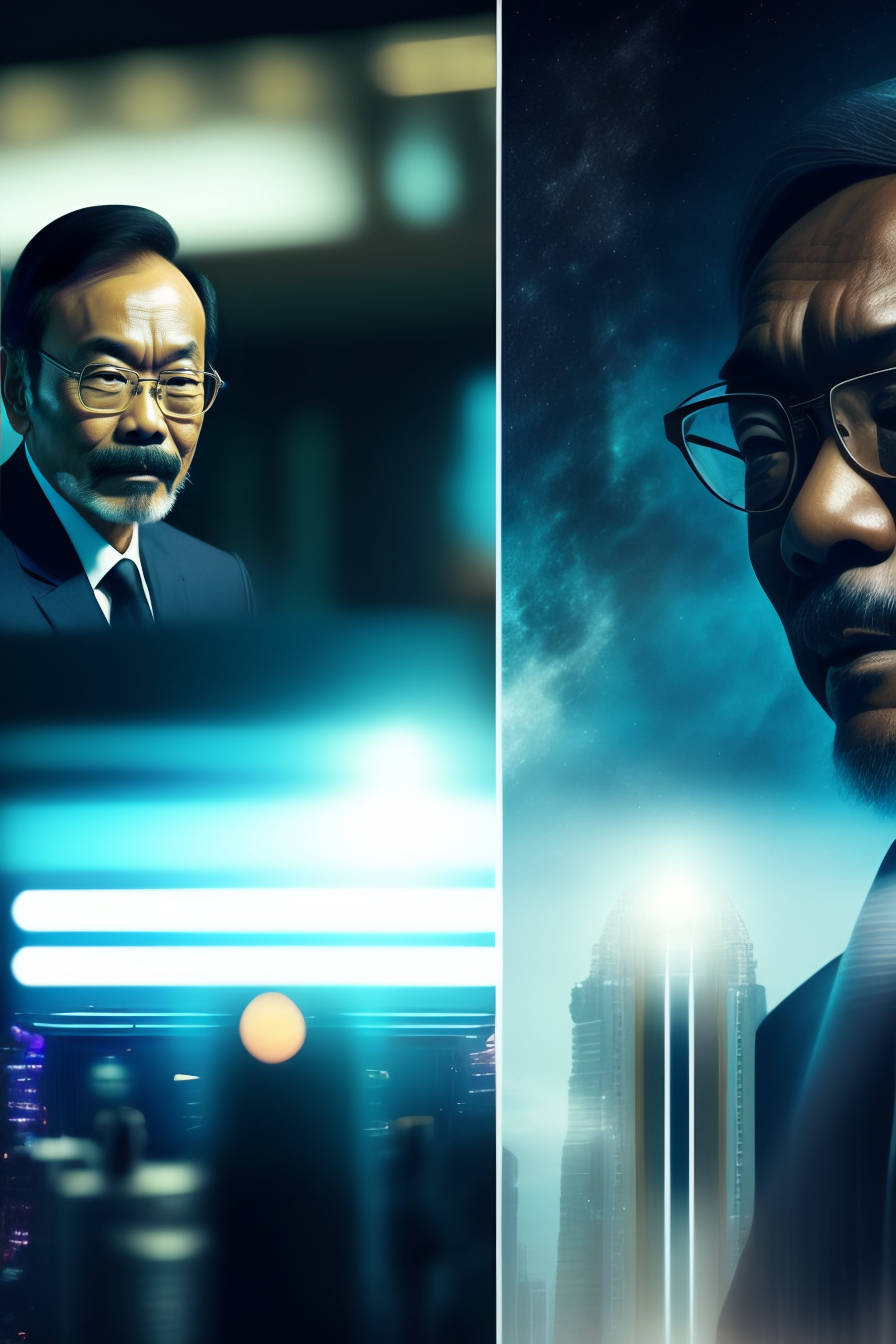 Lexica - Portrait of anwar ibrahim in sci-fi movie