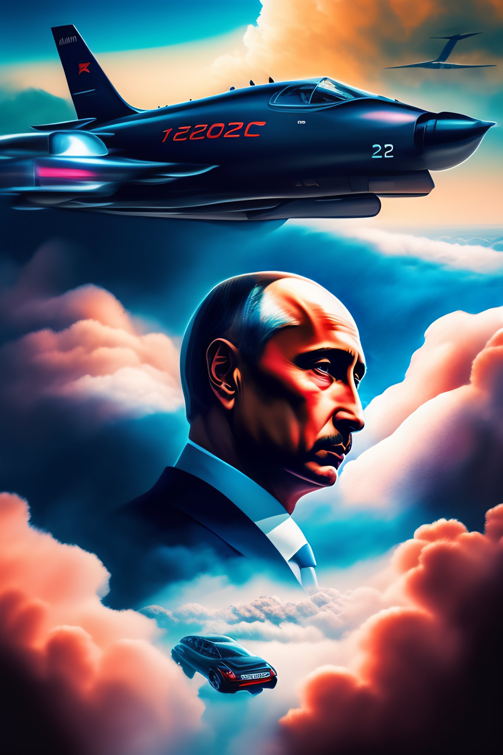 Lexica - Turkey 2050, cars flying above the clouds, a detailed portrait ...