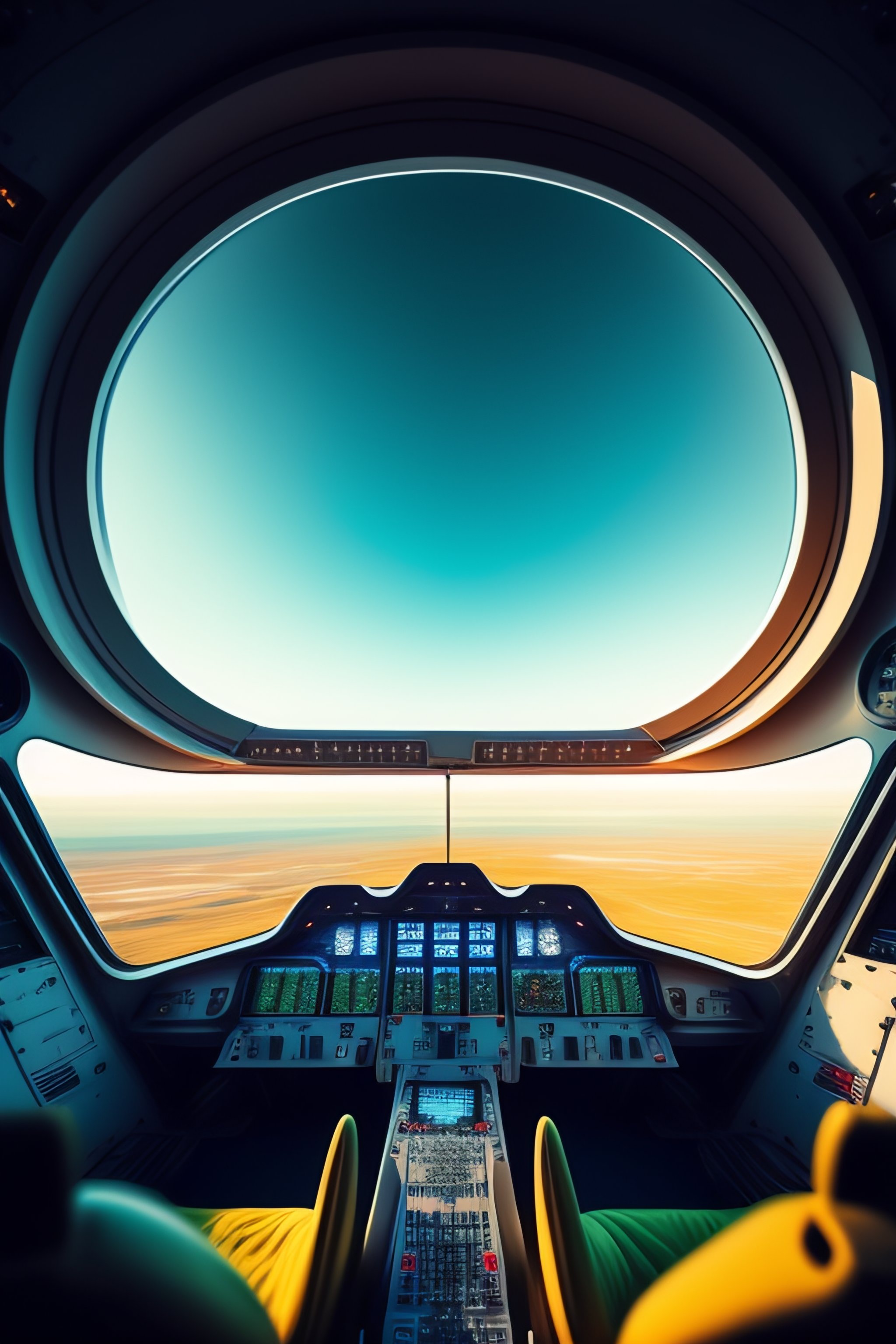 Lexica - Inside of a spaceship cockpit