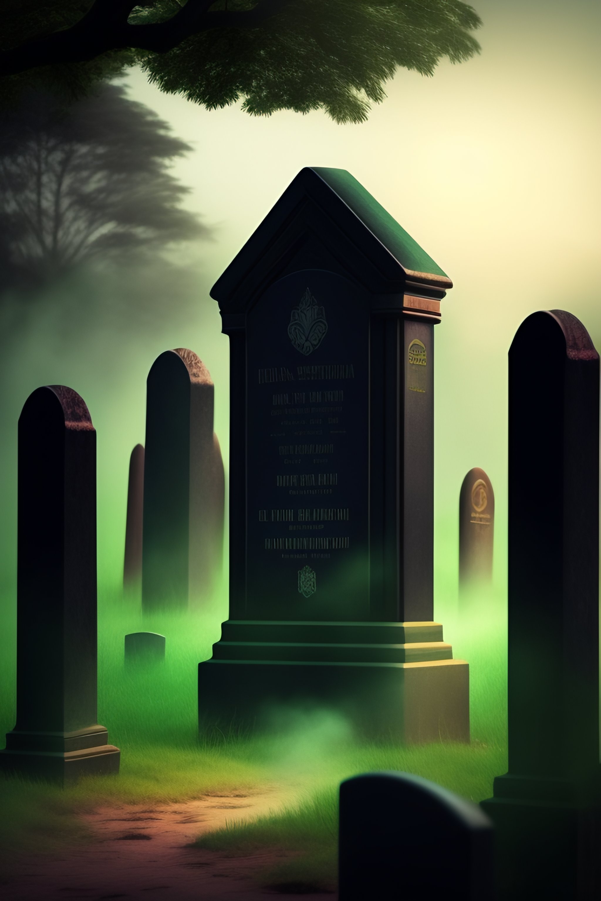 Lexica - Hyper realistic scary scene of a cemetery, open graves with ...