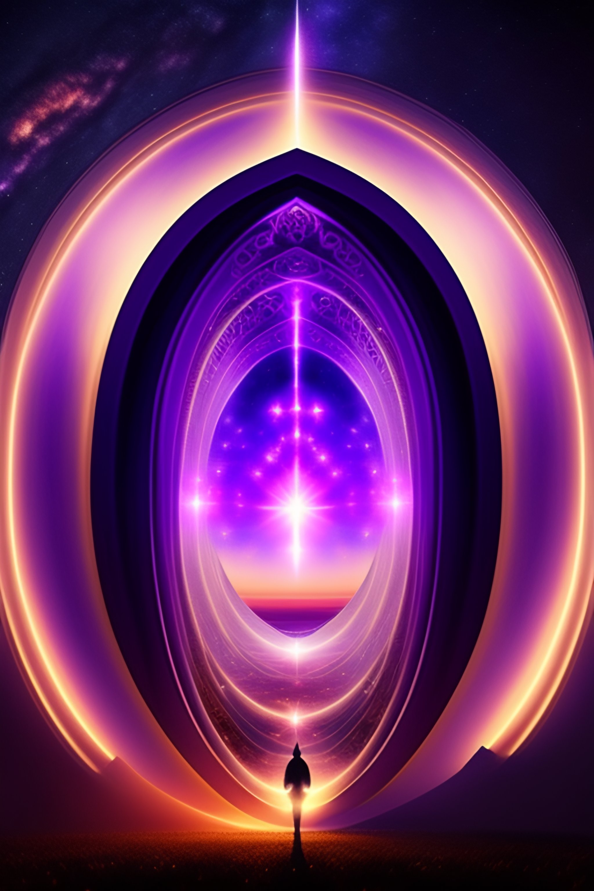 Lexica - Angels from heaven you send violet cosmic energies to the ...