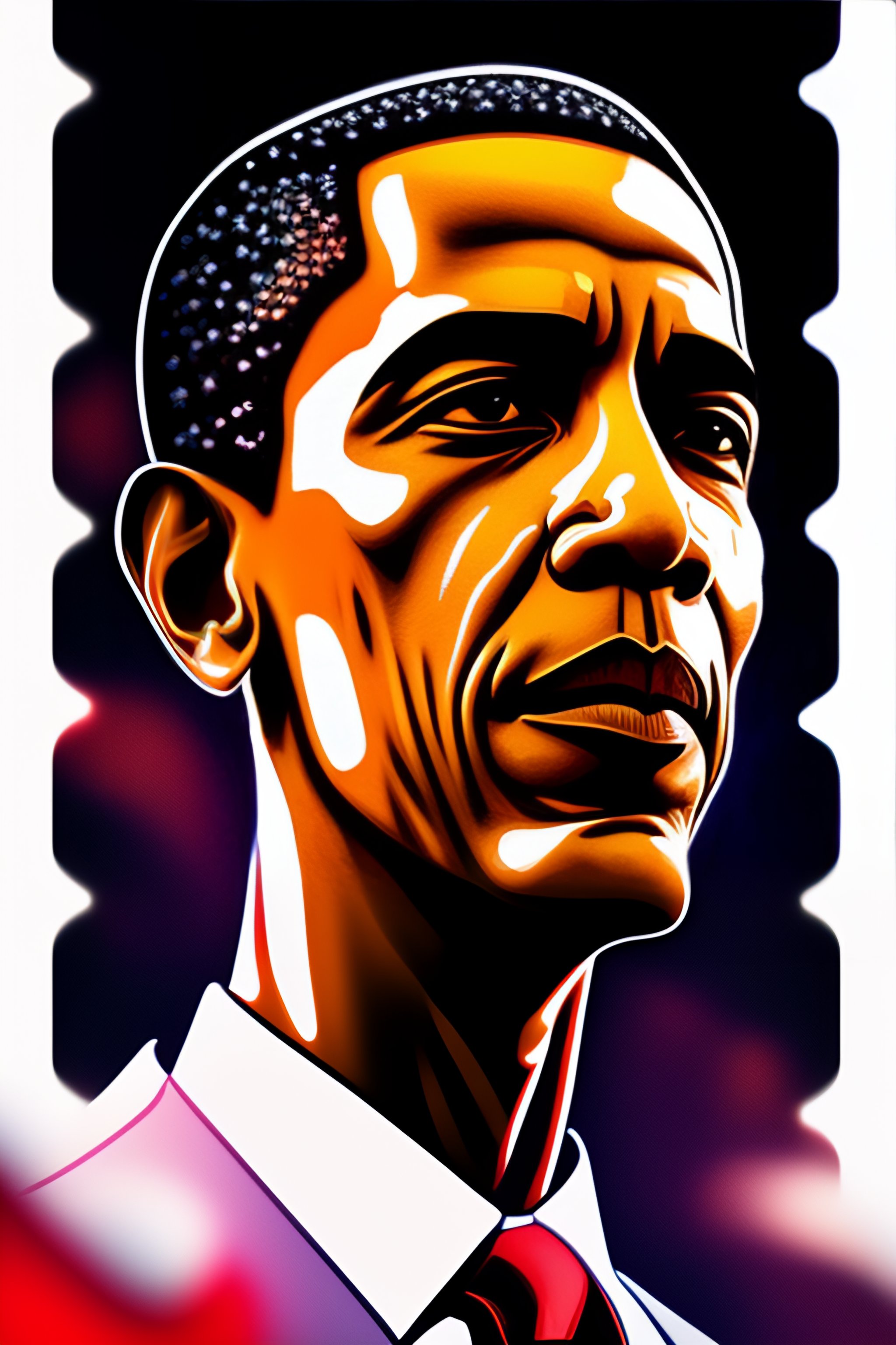 Lexica - Obama manga style