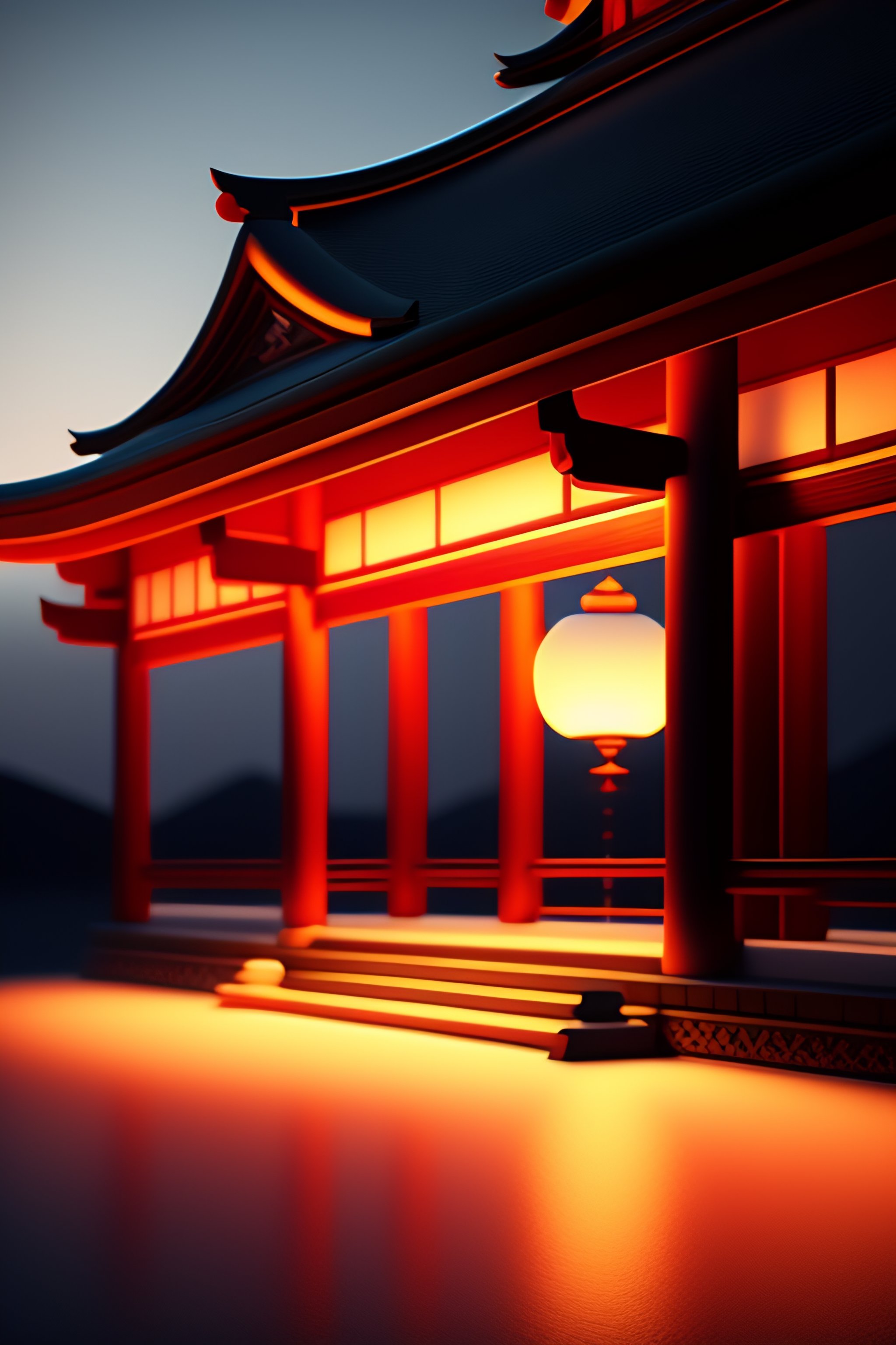 Lexica - Art image of amazing lighting surreal Dusk with japanese ...