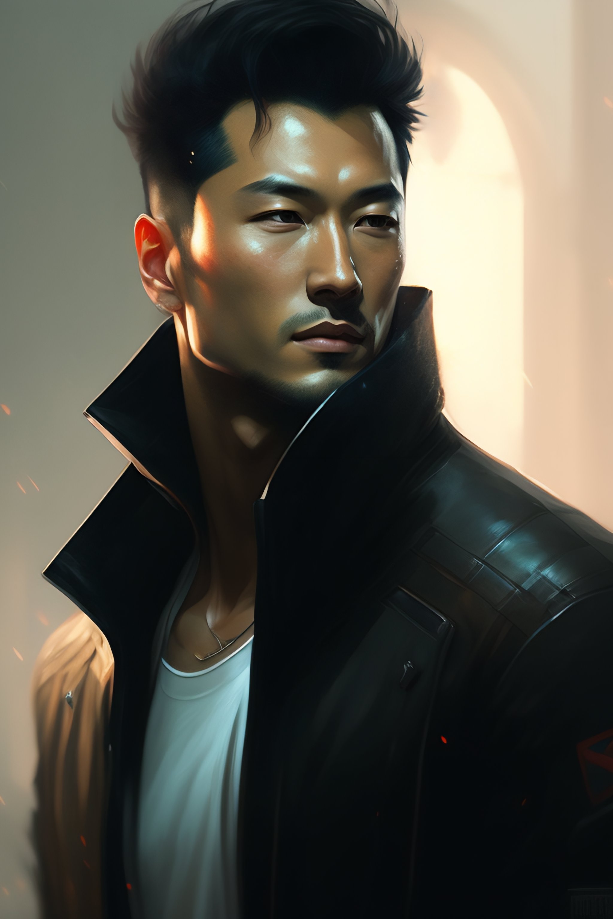 Lexica - Portrait of Victor tsoi by Greg Rutkowski, young, manly ...
