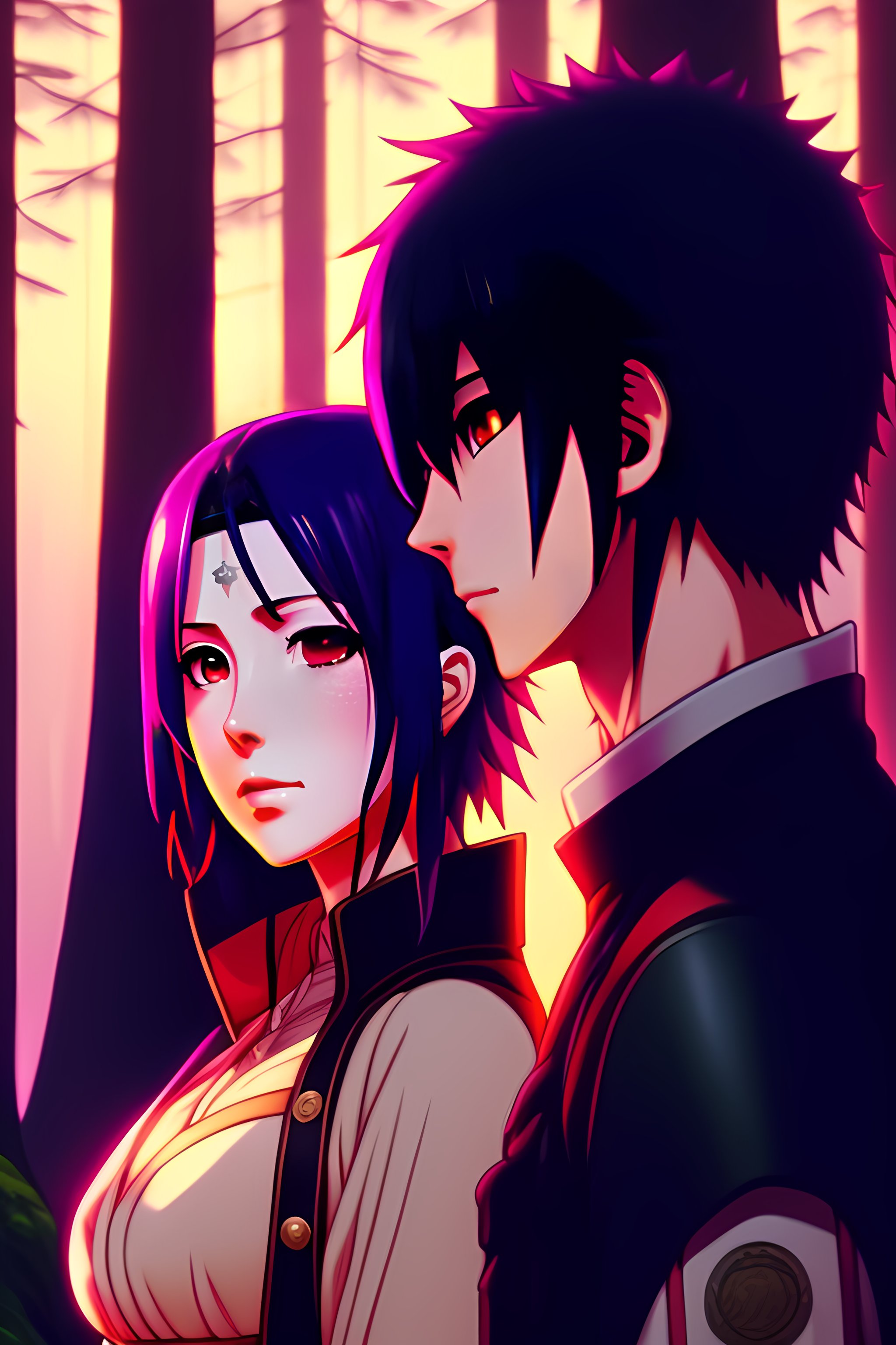 Sasuke Uchiha And Sakura Haruno Fan Art