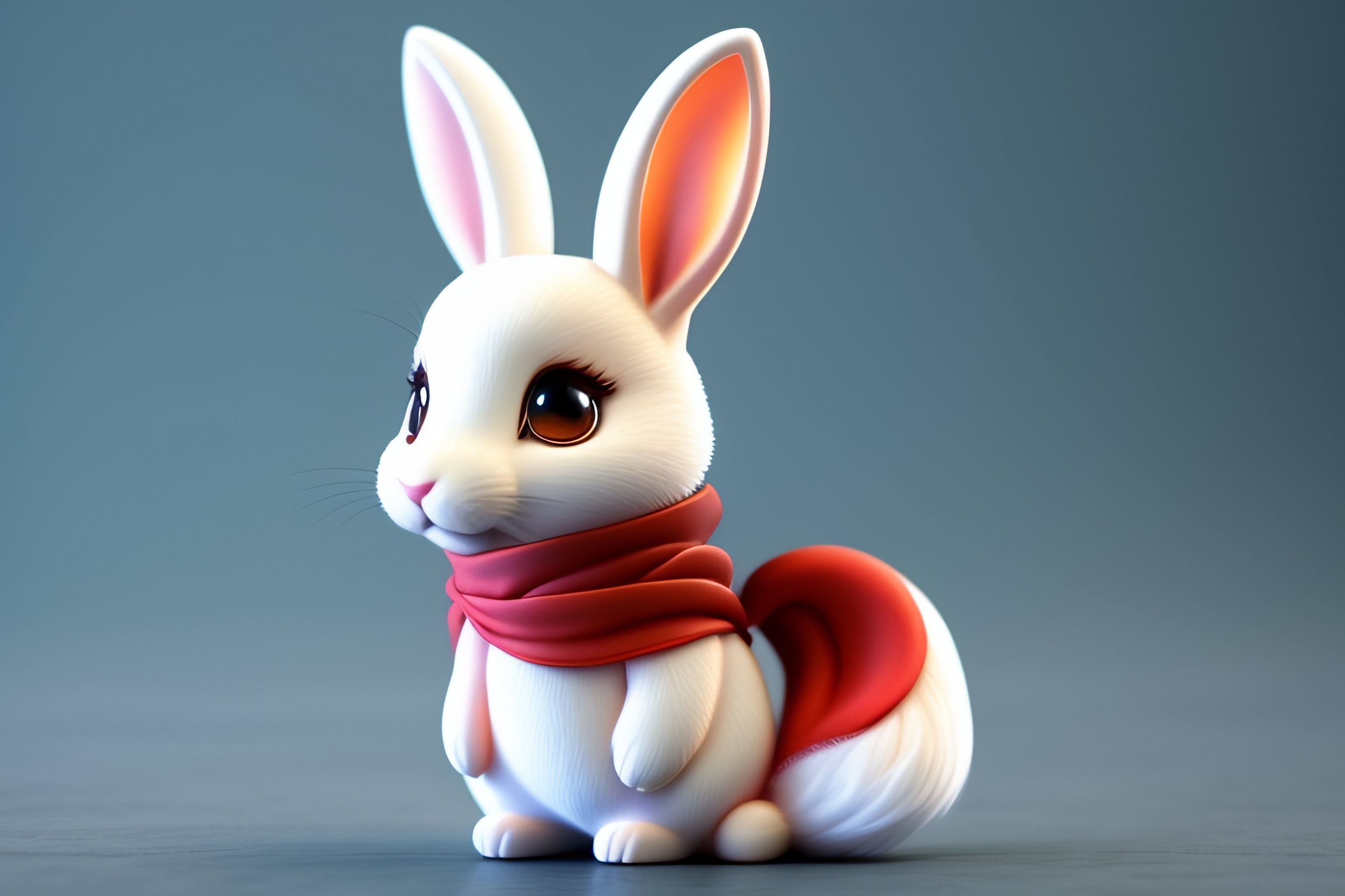 Lexica - Cute and adorable cartoon anthropomorphic rabbit in delivery ...
