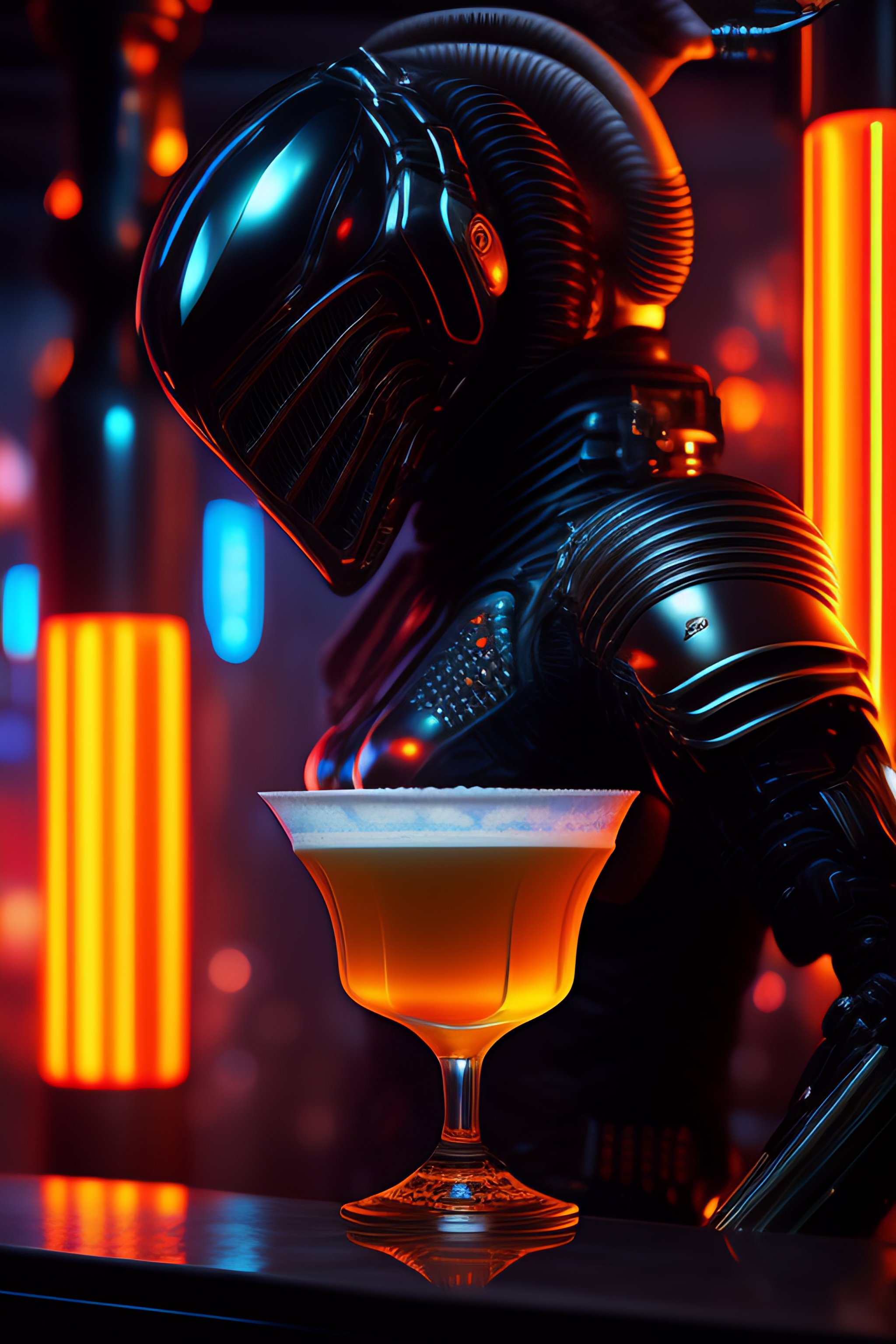 Lexica - Alien and biomechanical drinking cocktails elixir futuristic ...