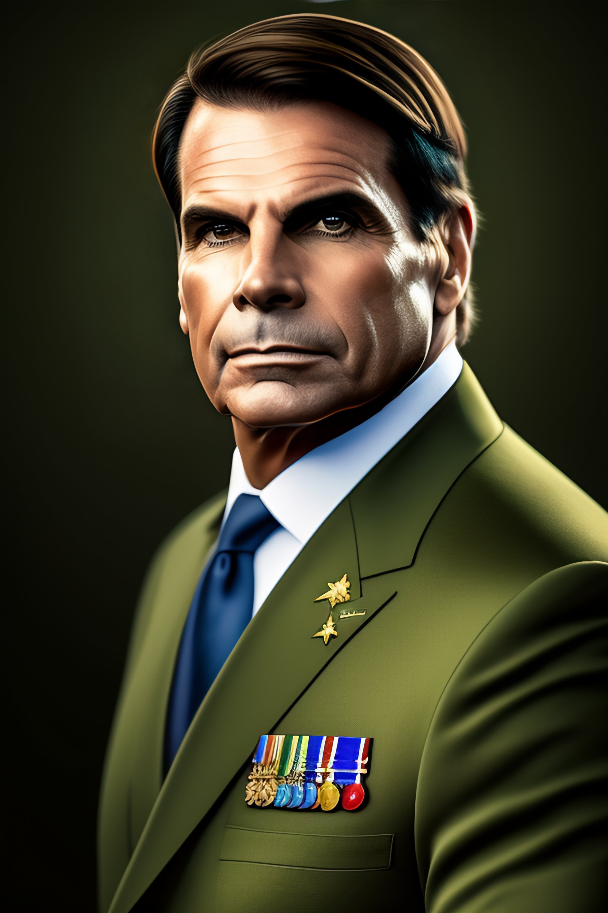 Lexica - A full-body portrait of Brazilian President Jair Bolsonaro ...