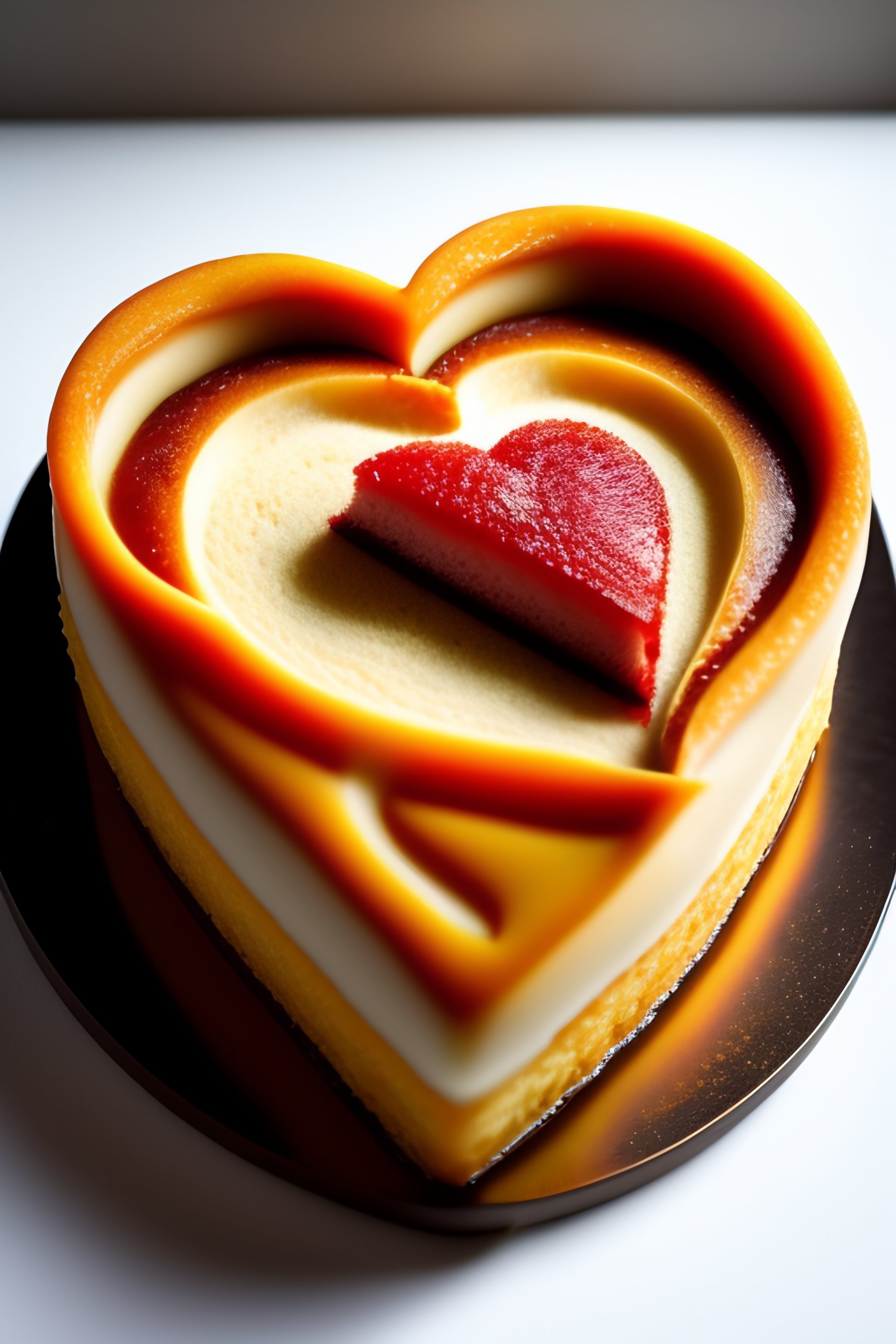Lexica - Heart shaped cake