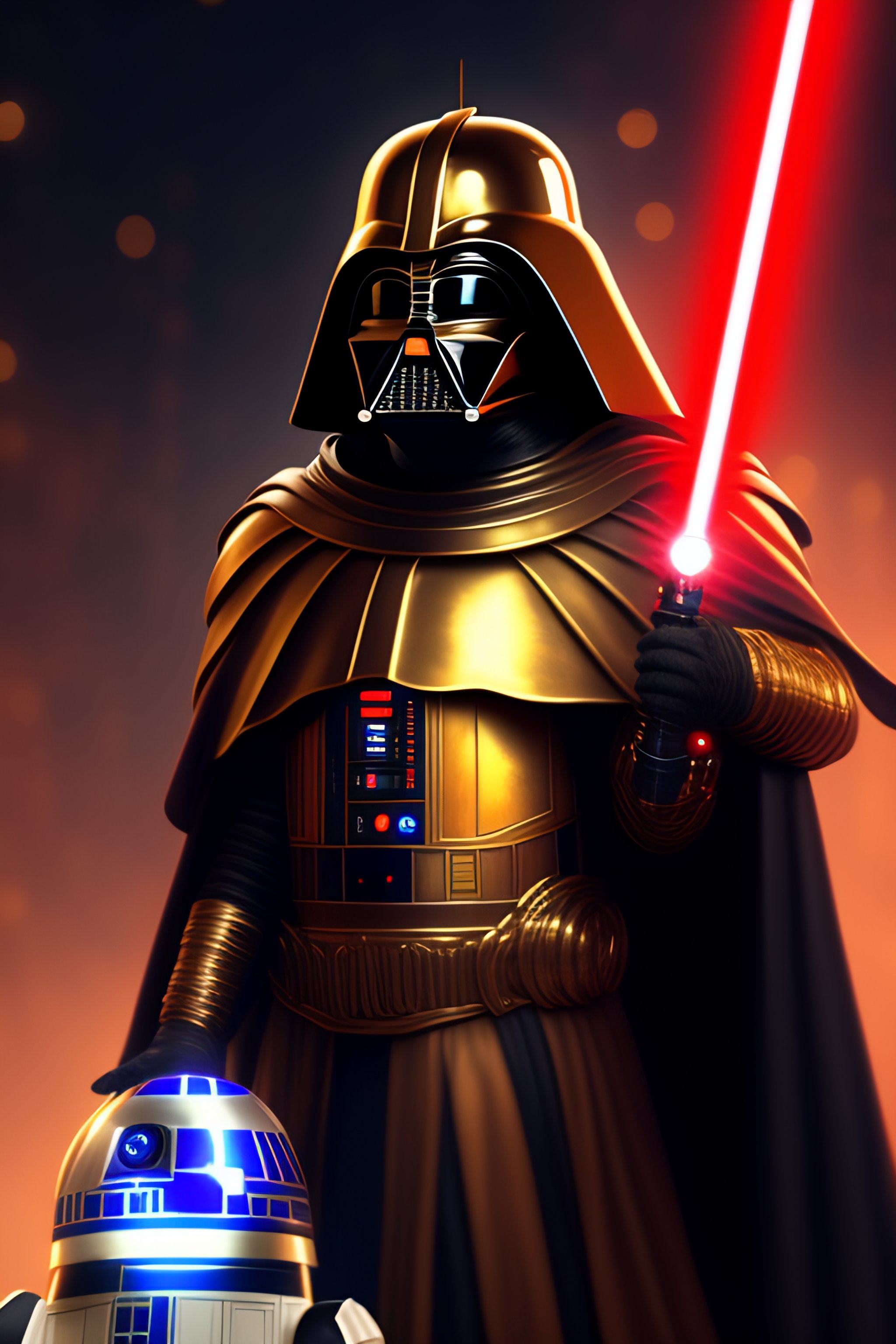 Lexica - Star Wars scene artificial intelligence a golden retriever dog ...