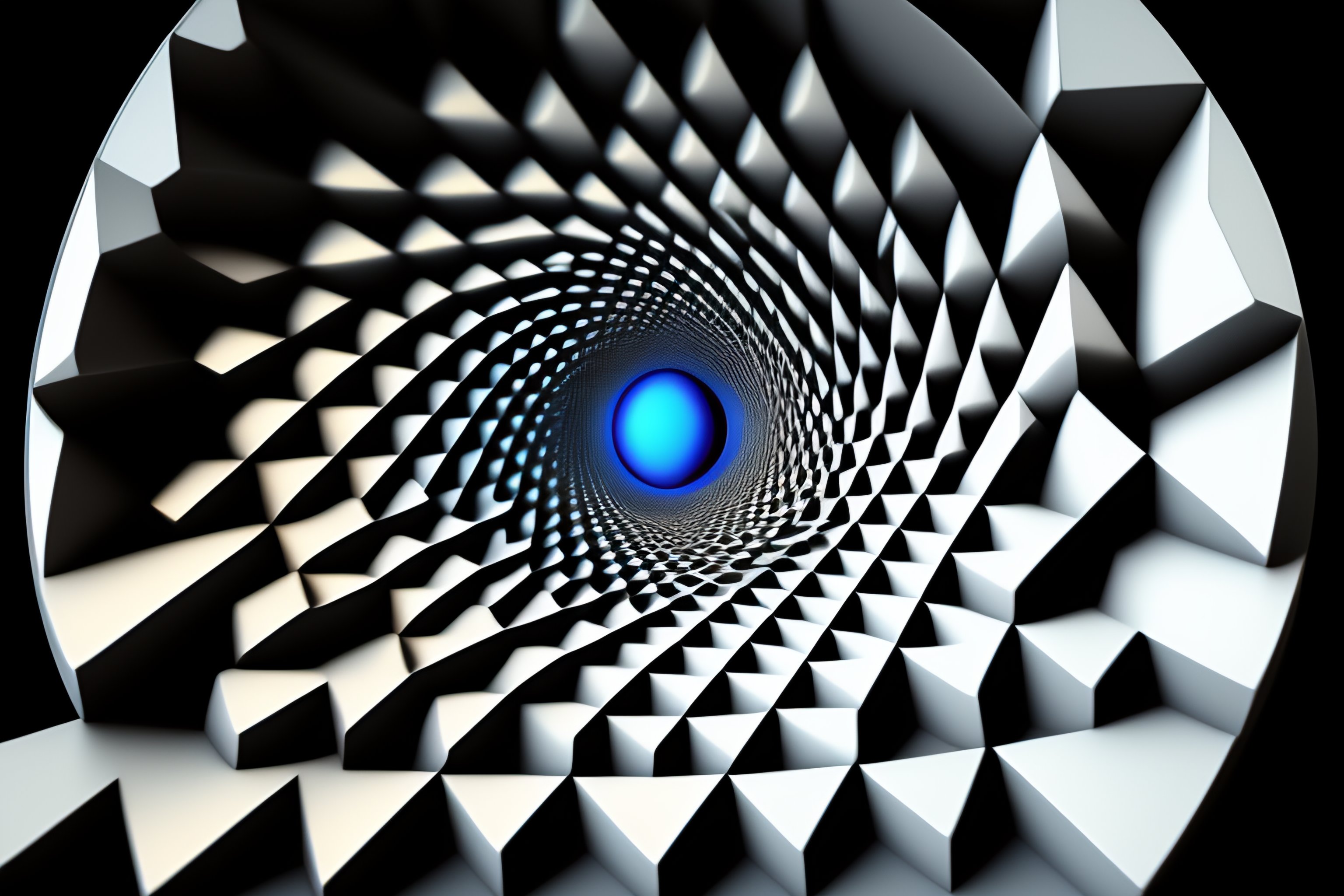 Lexica - Gothic digital art 3d geometric optical illusion liquide