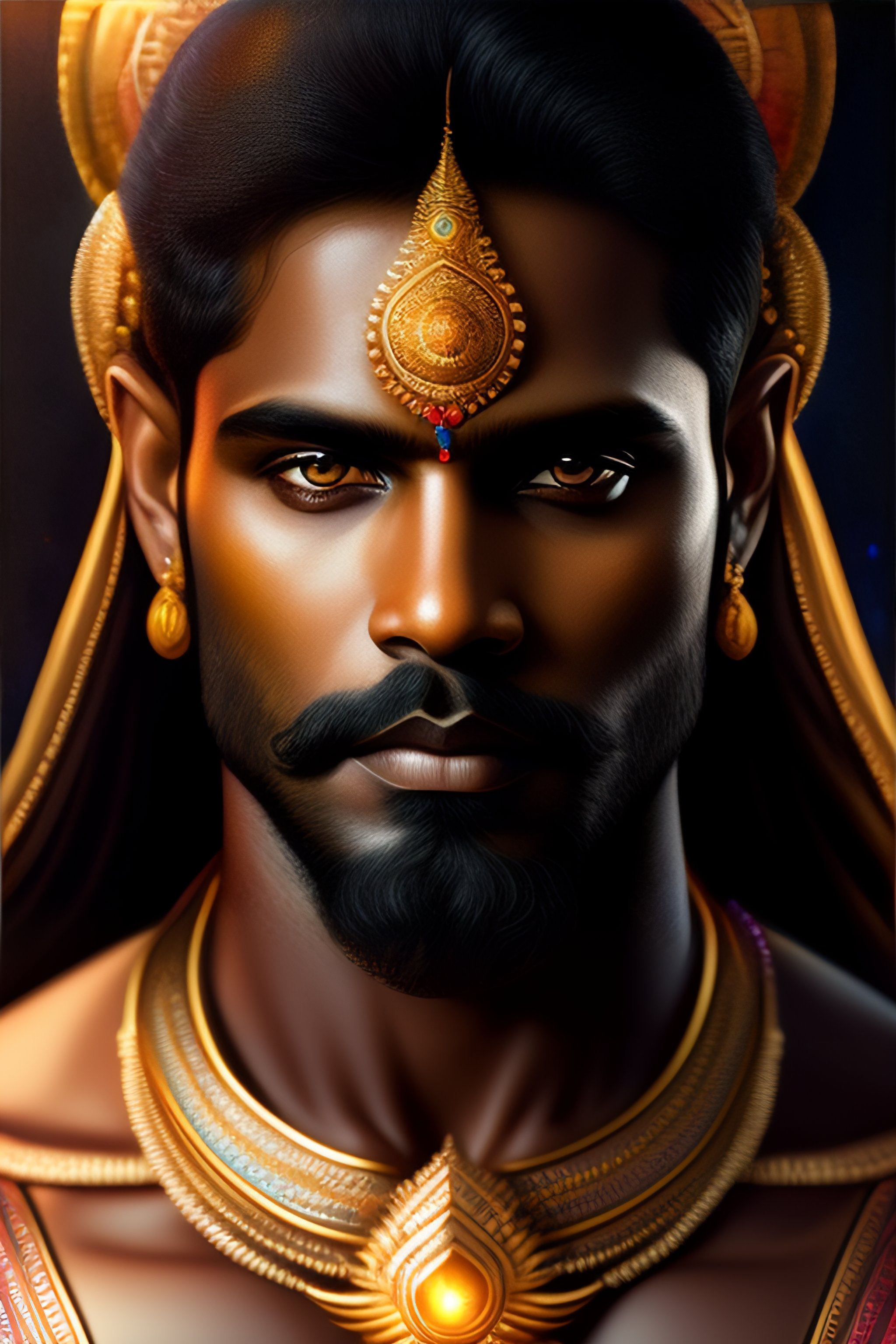 Lexica - Portrait of a Murugan, fantasy, front light, intricate ...