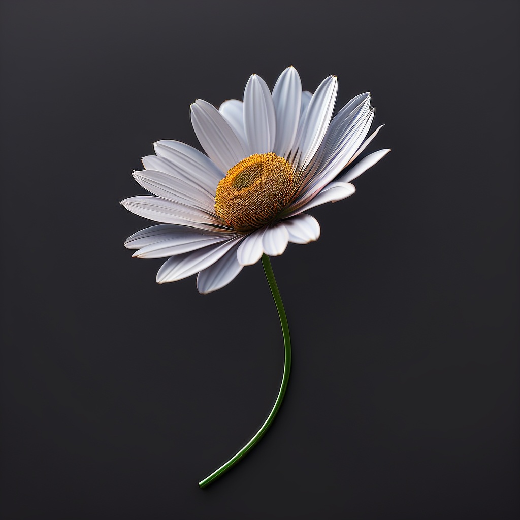 Lexica - Minimalist, black fine-line art, flower