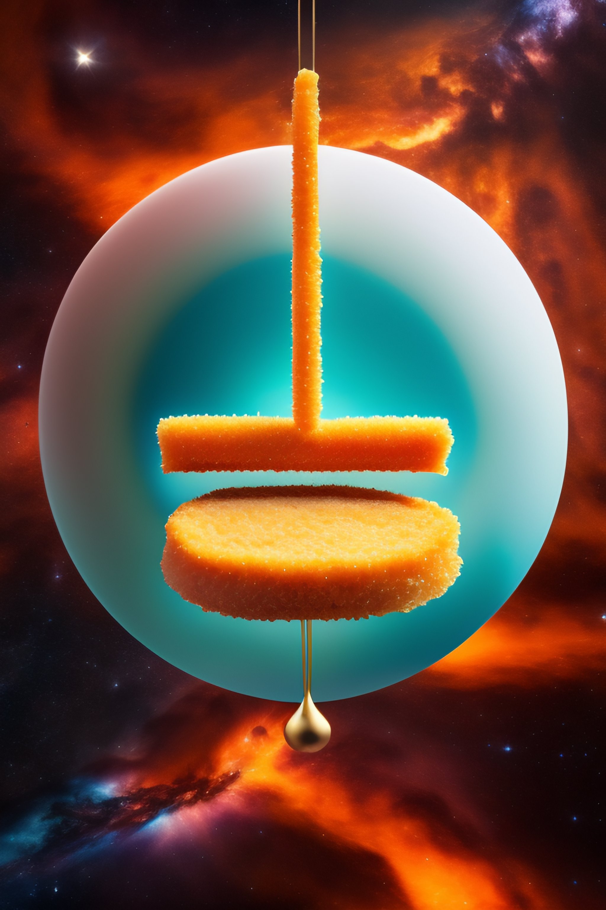 Lexica - Redish breaded fried bold cheese sticks floating through a ...