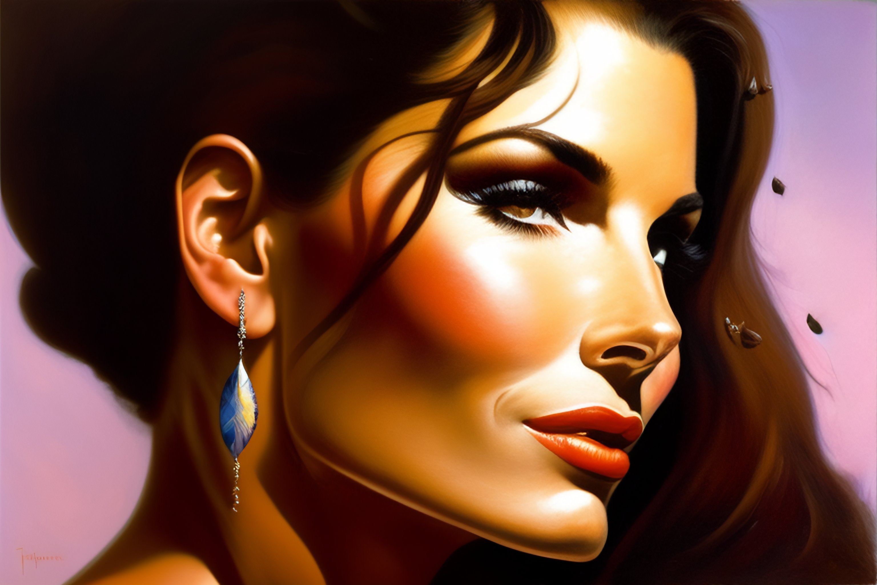 Lexica - Female characters oil-painted by Frank Frazetta, modeled on ...