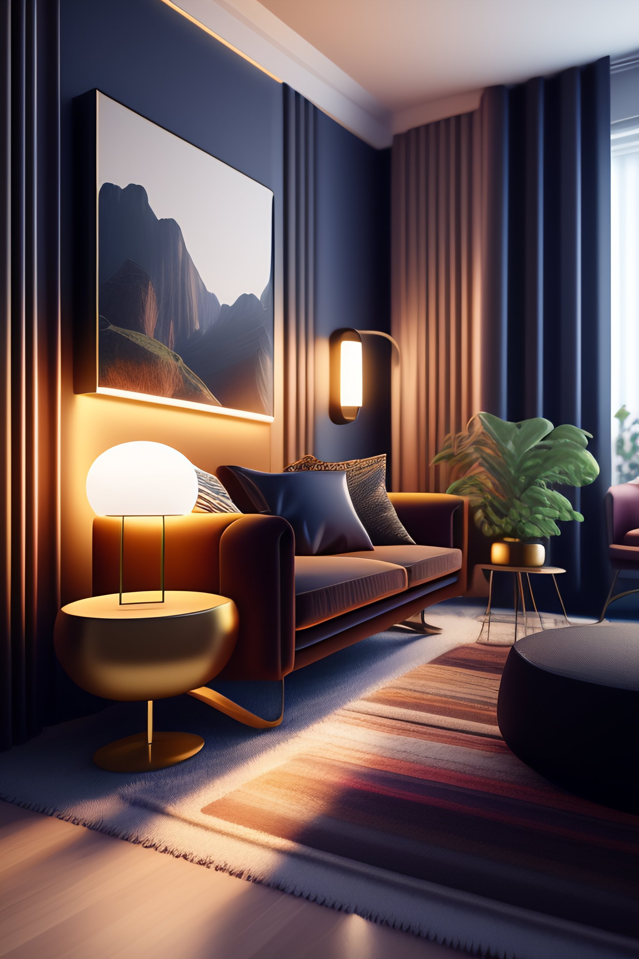Lexica - Detailed isometric living room render, unreal engine voxel ...