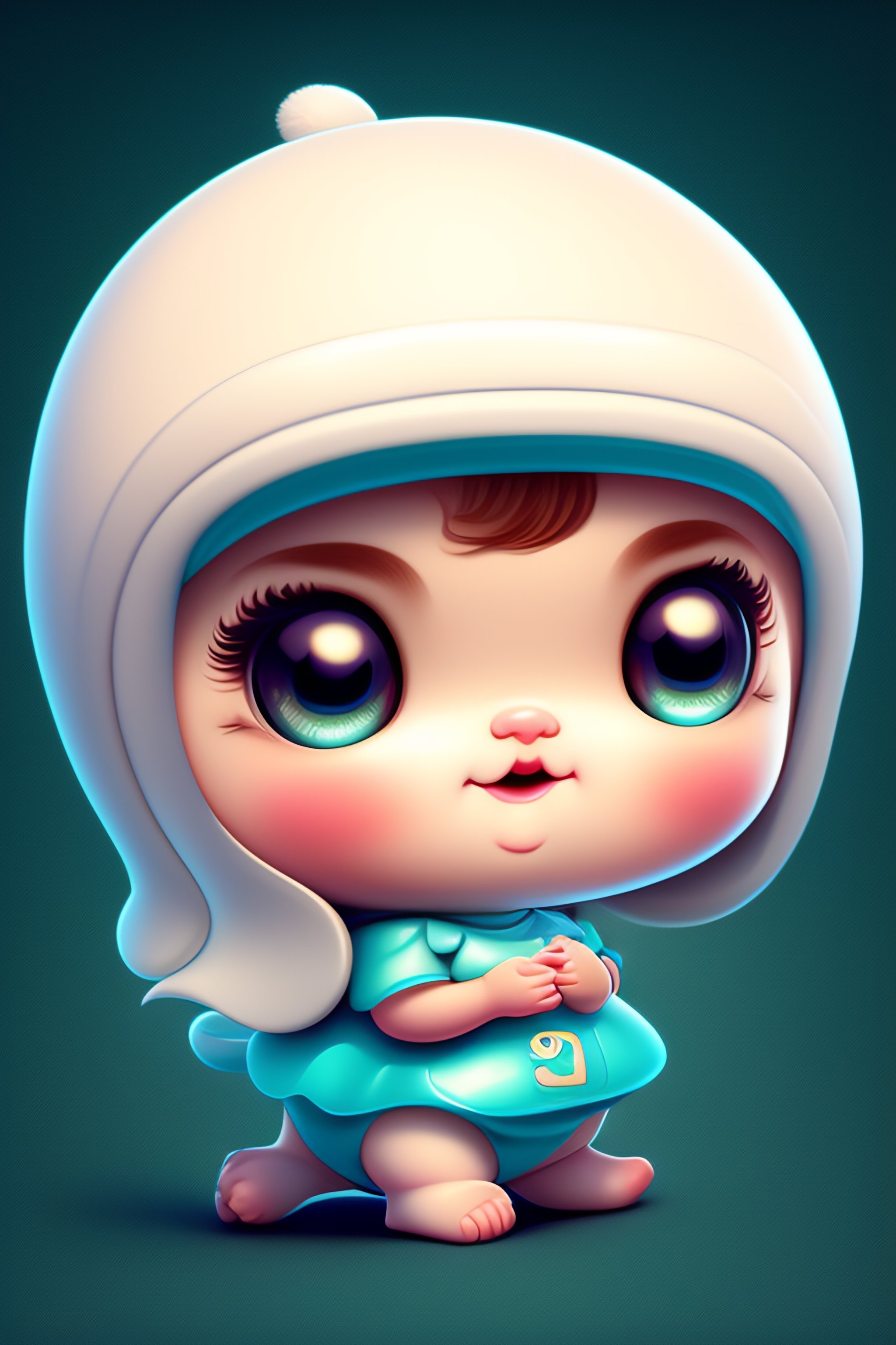 Lexica - Cute and adorable cartoon it baby, fantasy, dreamlike ...