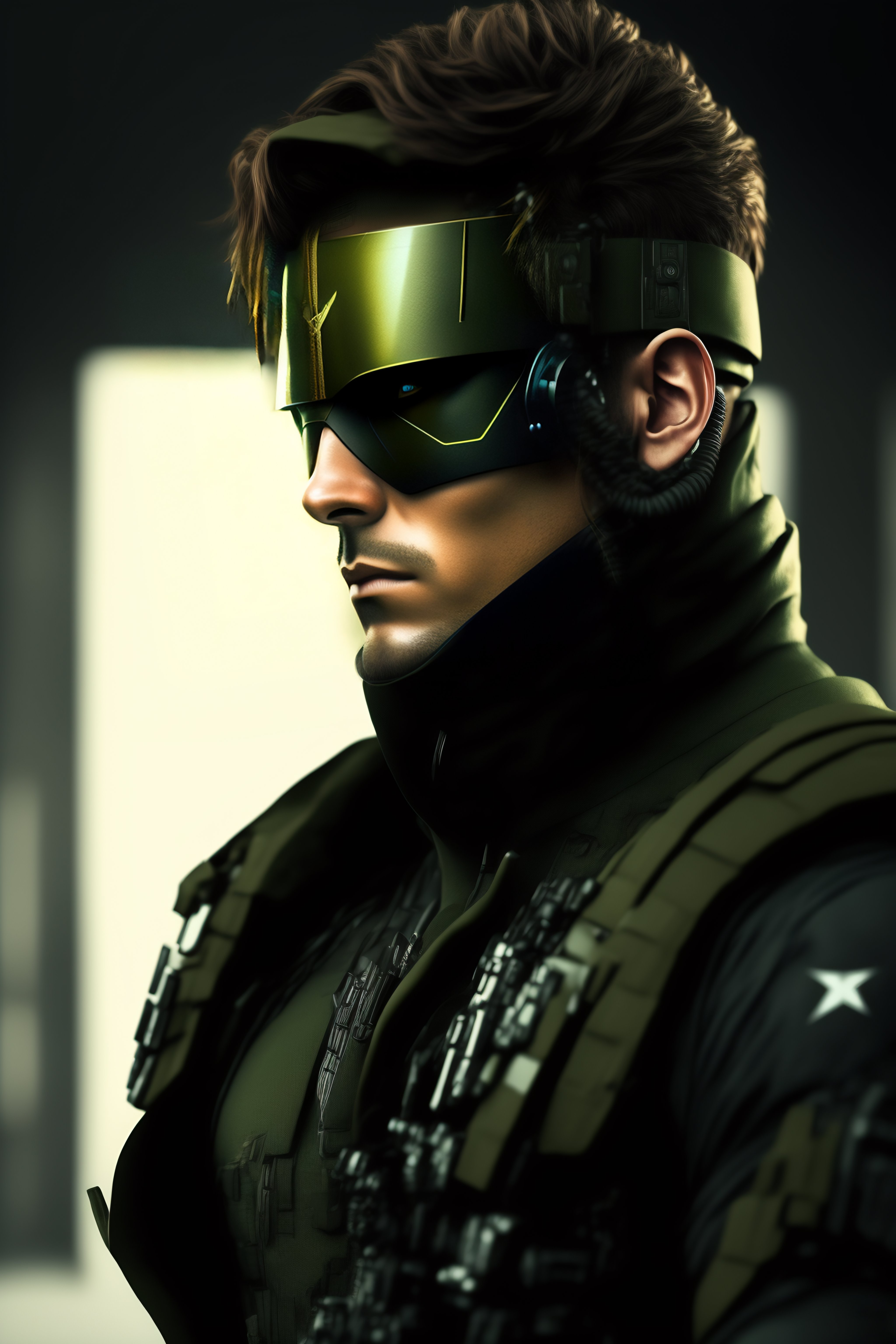 Lexica - Solid snake cyborg ,tech, suit, military ,sci-fi ,symmetry ...