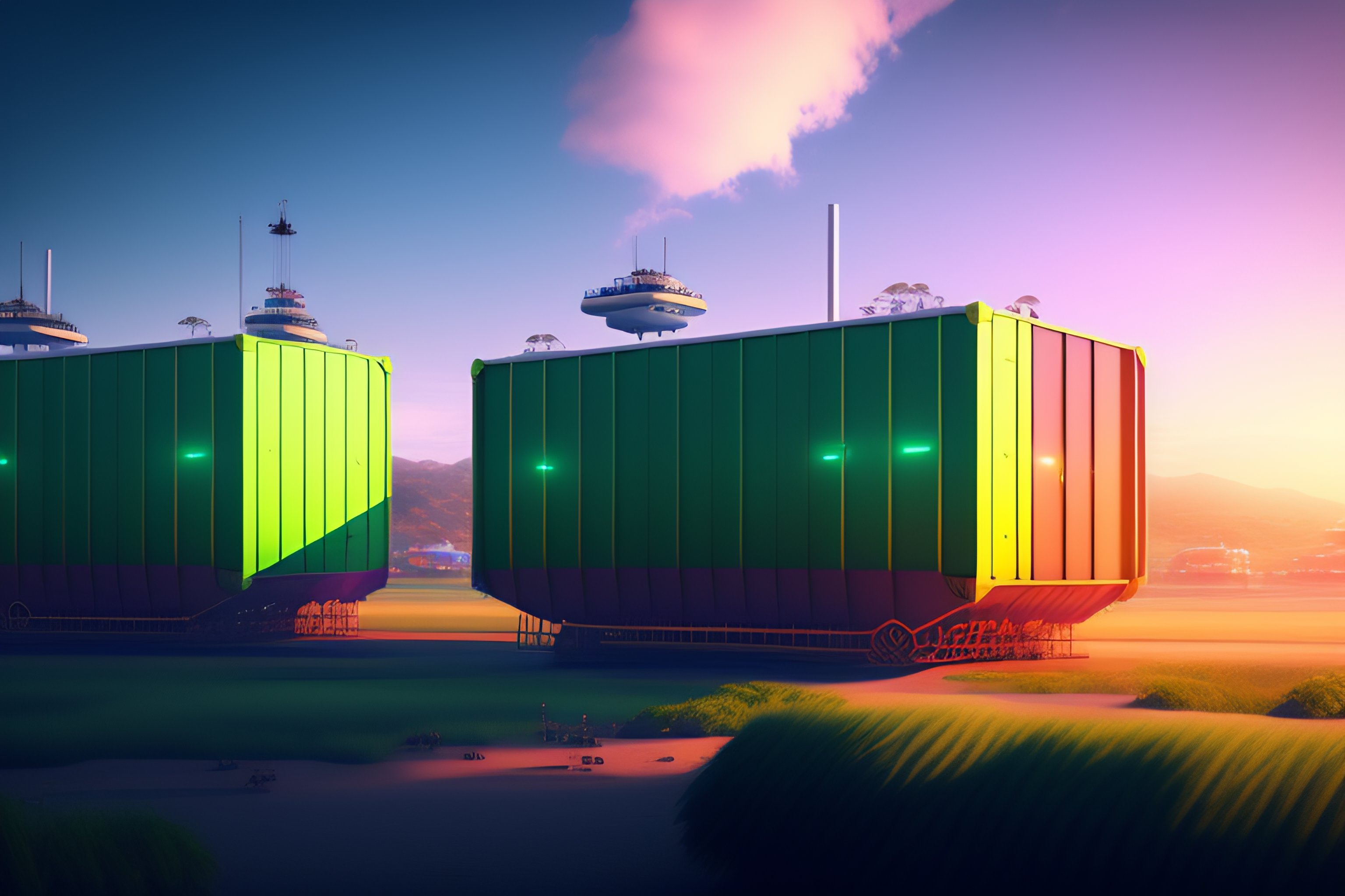 Lexica - A utopian city by beeple, drone shot, digital art highly ...
