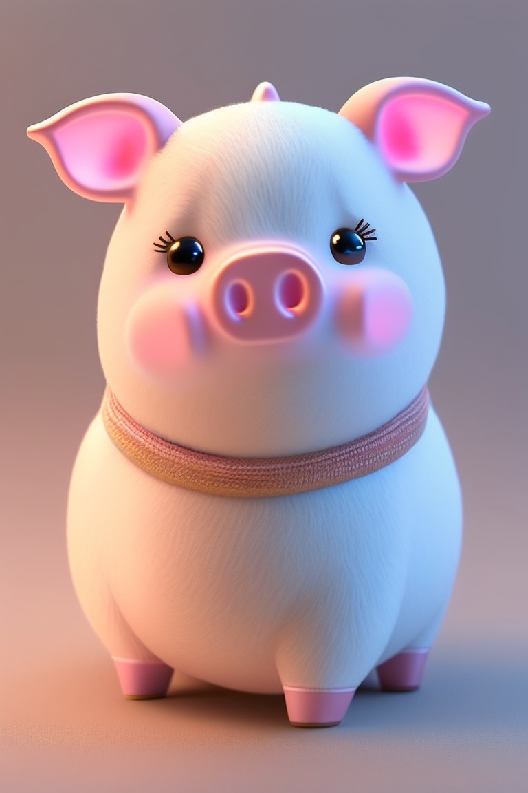 Lexica - Get ready to fall in love with an adorable cartoon pig, a ...