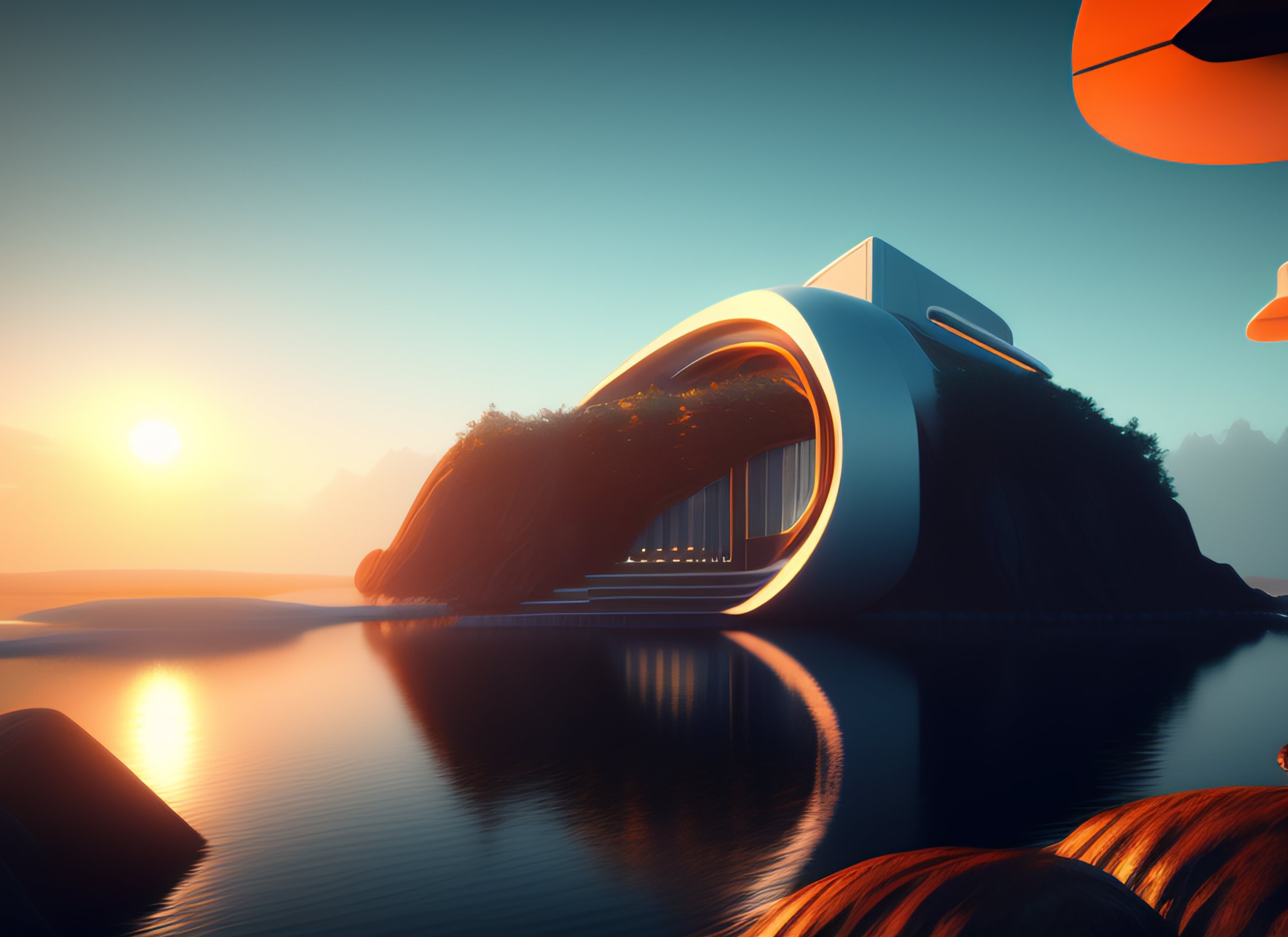 Lexica - Highly detailed futuristic architecture by Zaha Hadid and le ...